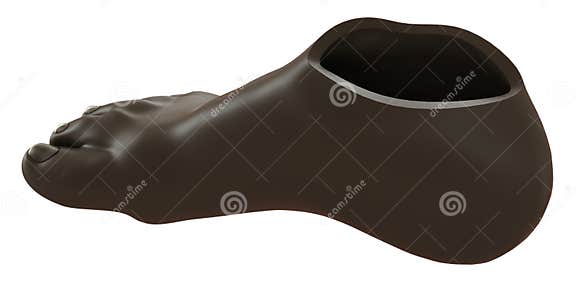 Prosthetic foot shell stock illustration. Illustration of amputee ...