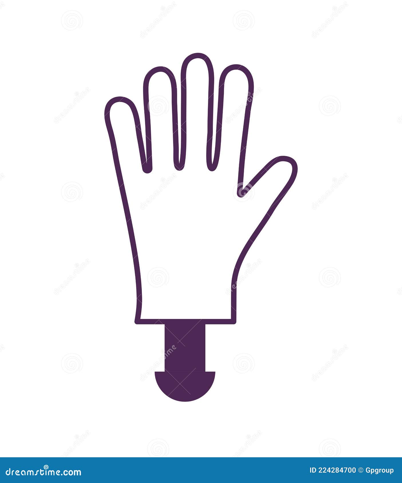 Prosthetic hand design stock vector. Illustration of science - 224284700