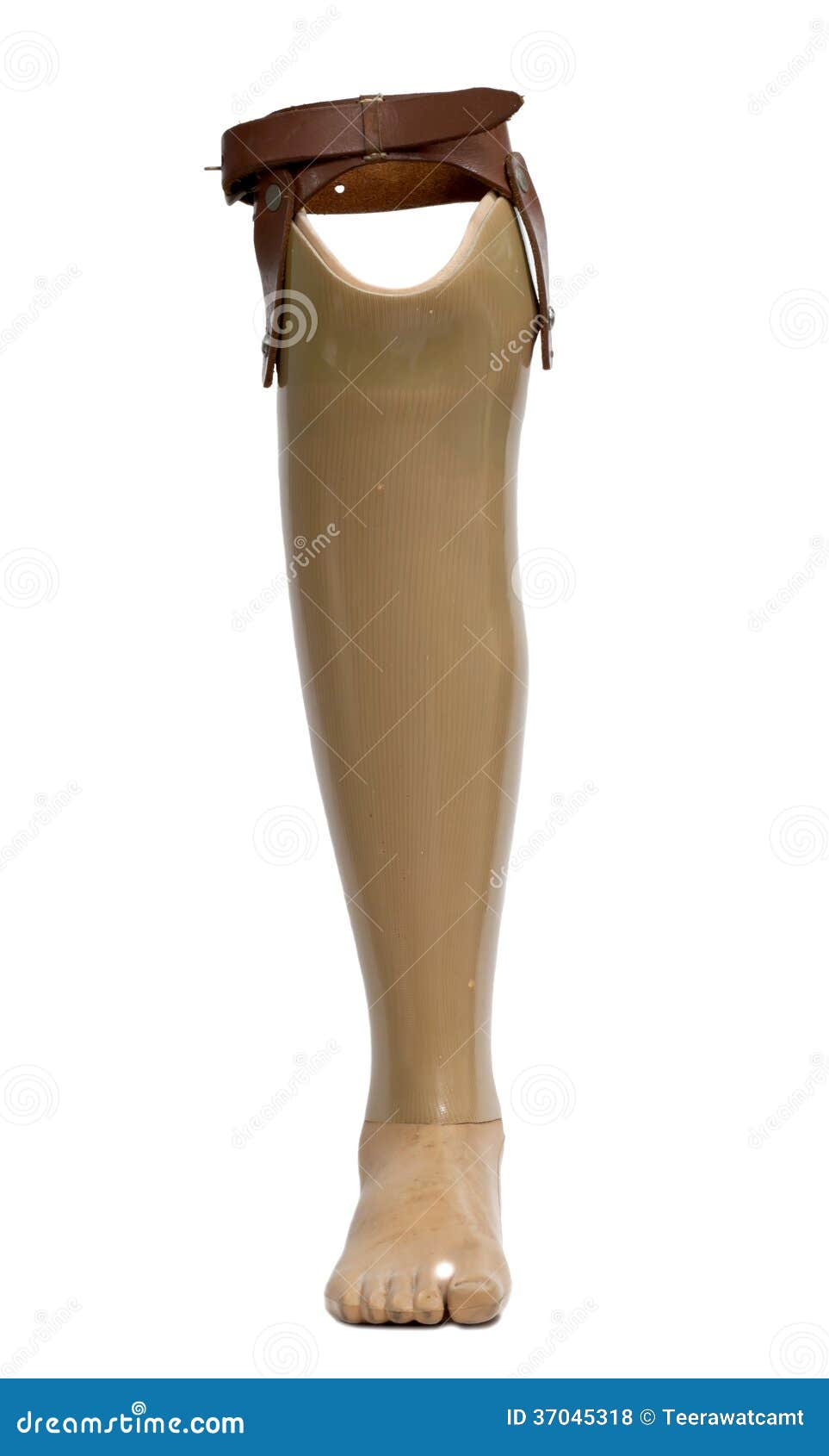 Prosthetic leg isolated stock photo. Image of worn, time - 37045318