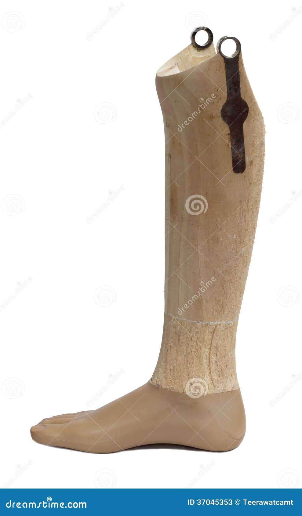 Prosthetic leg isolated stock image. Image of background - 37045353