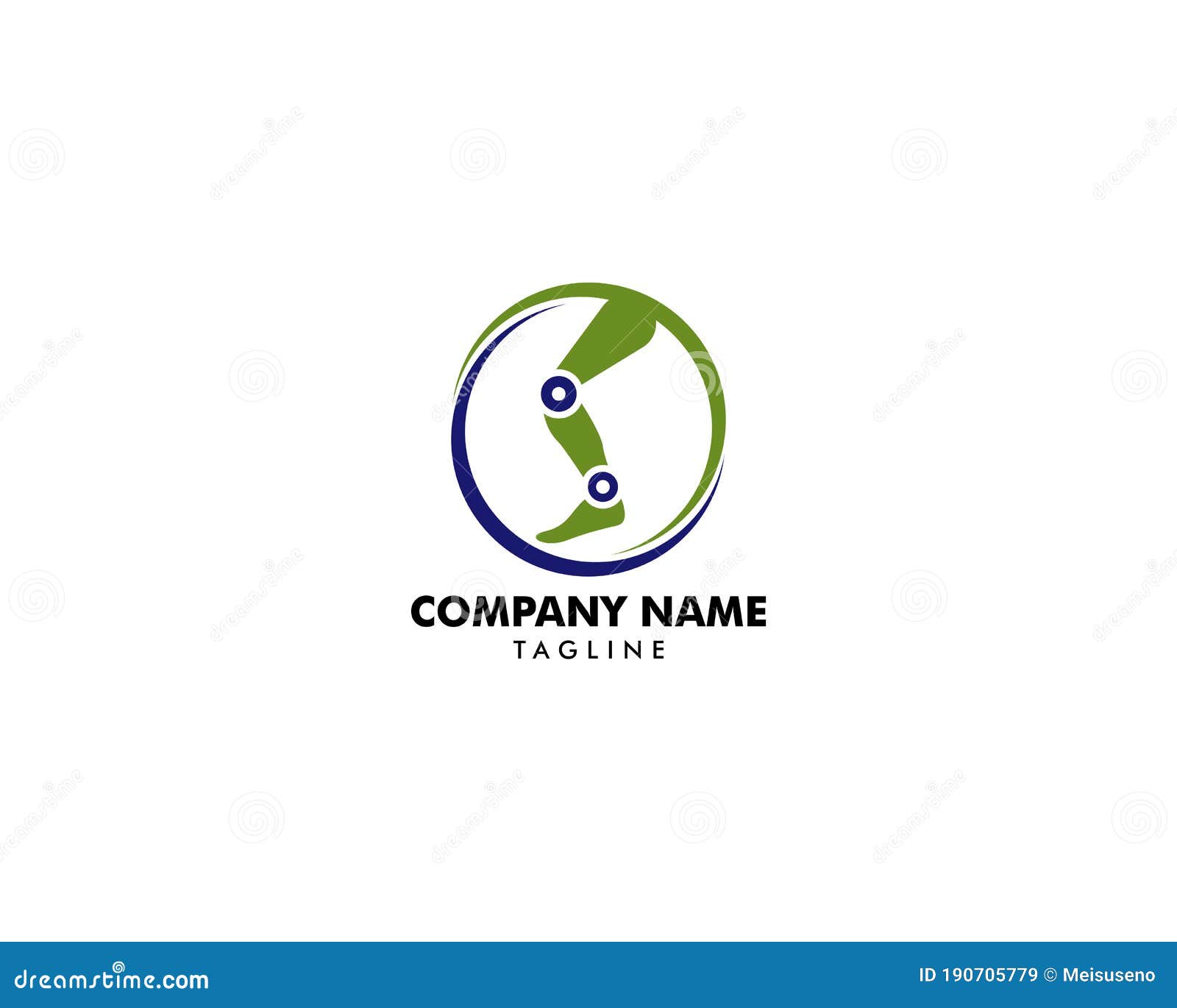 Prosthetic Leg Logo Template Design Stock Vector - Illustration of ...