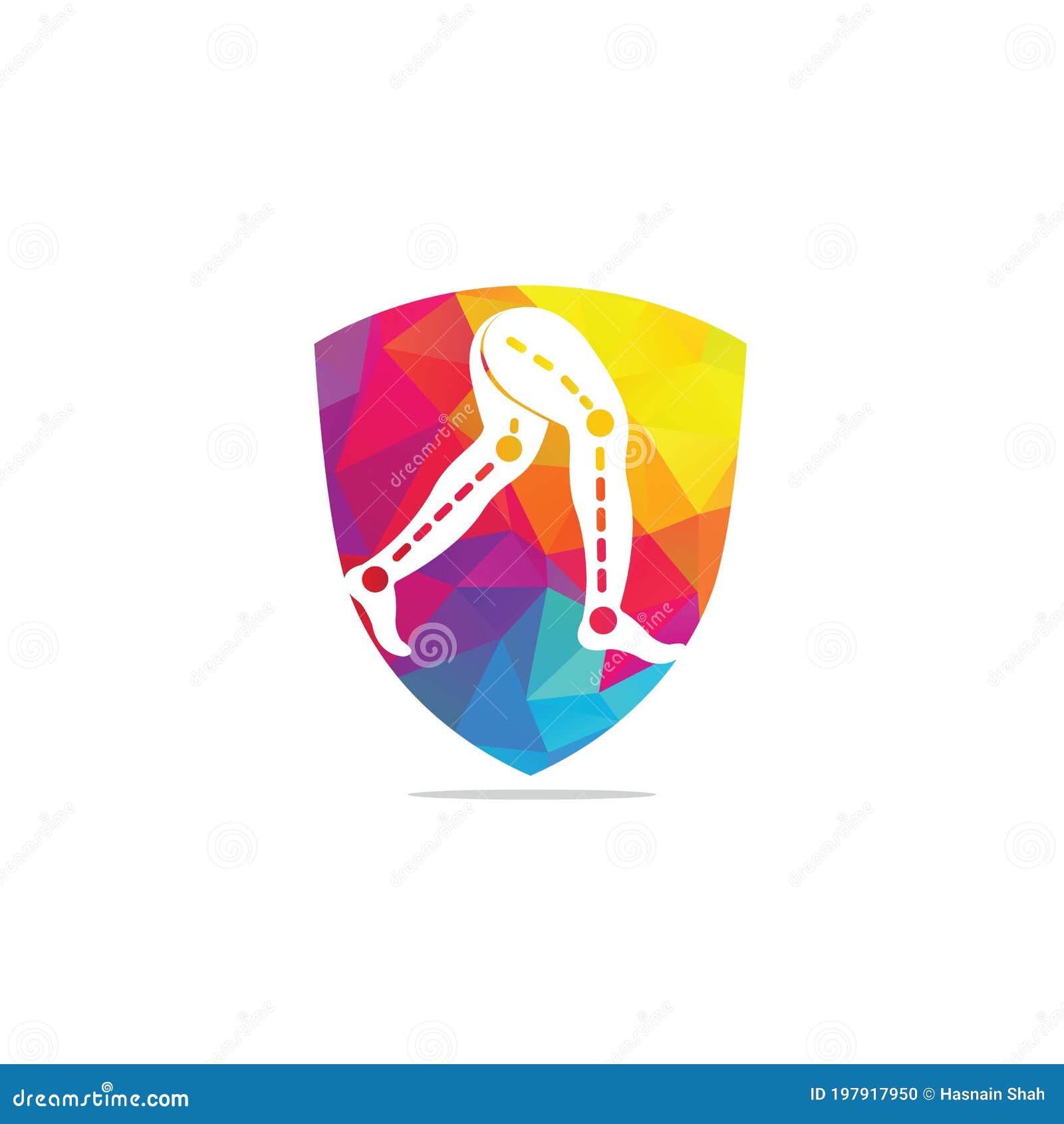 Prosthetic Leg Logo Template Design. Stock Vector - Illustration of ...