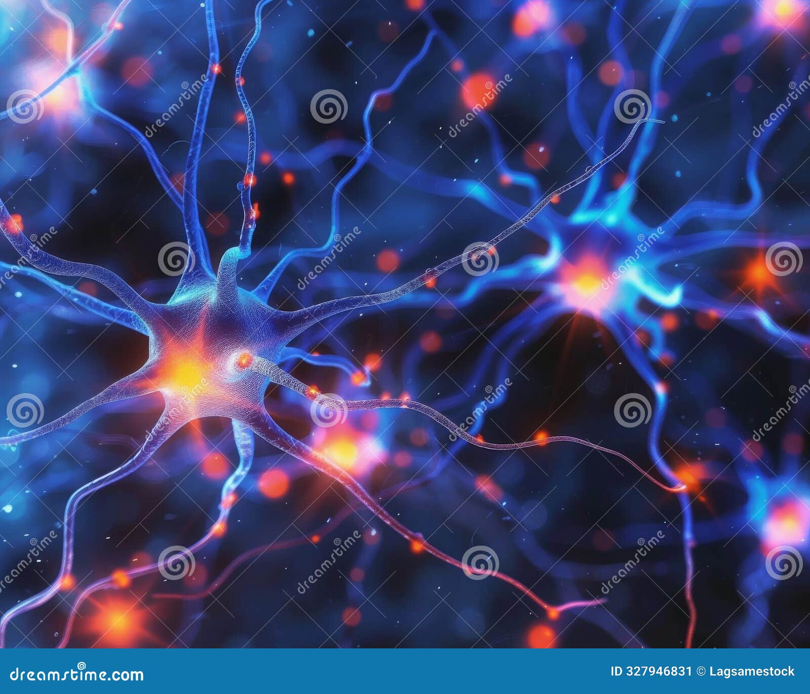Prosthetic Neurons of a High Tech Future Stock Illustration ...