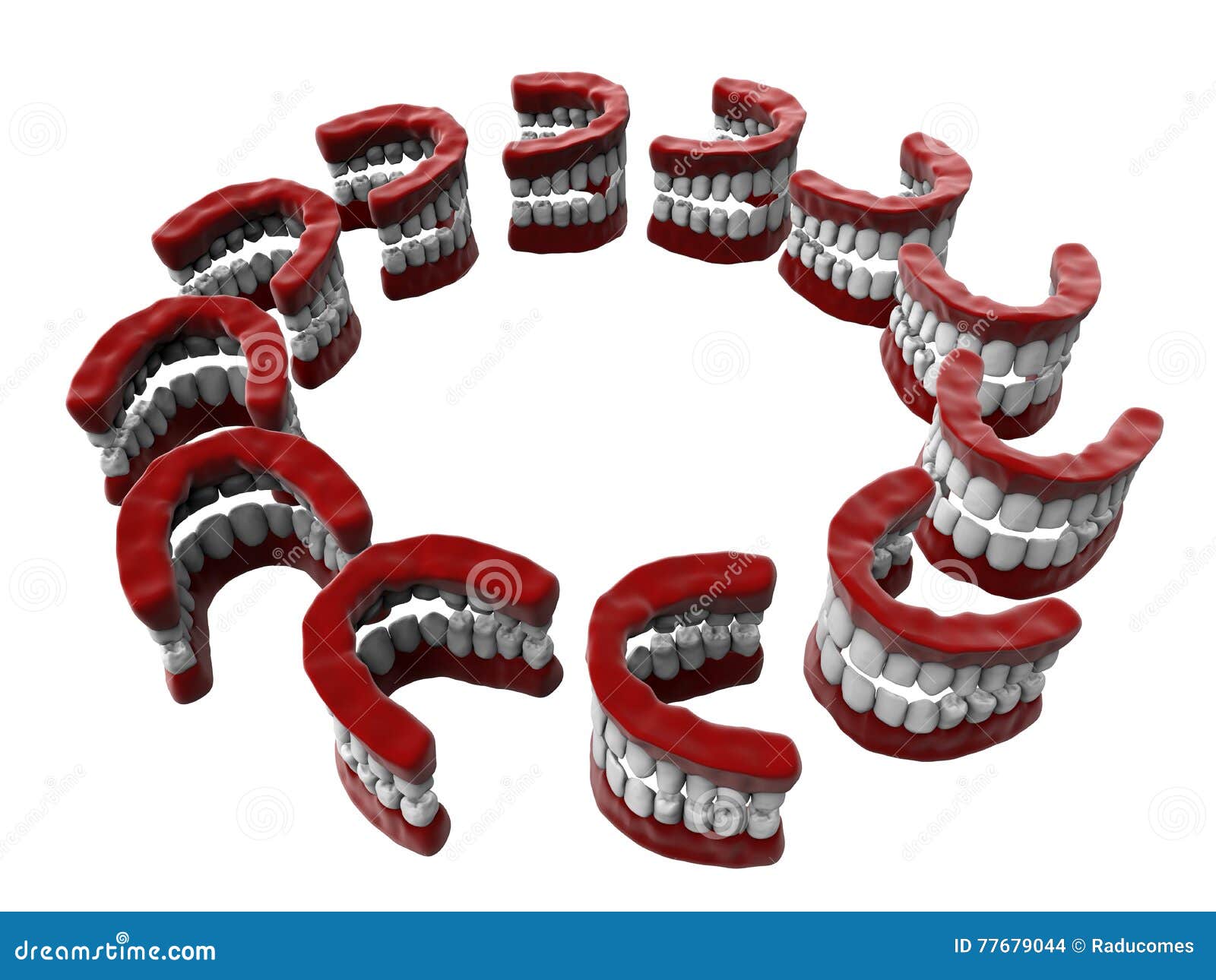 Circular Array - Fleet Of Small Bulldozers Royalty-Free Illustration ...