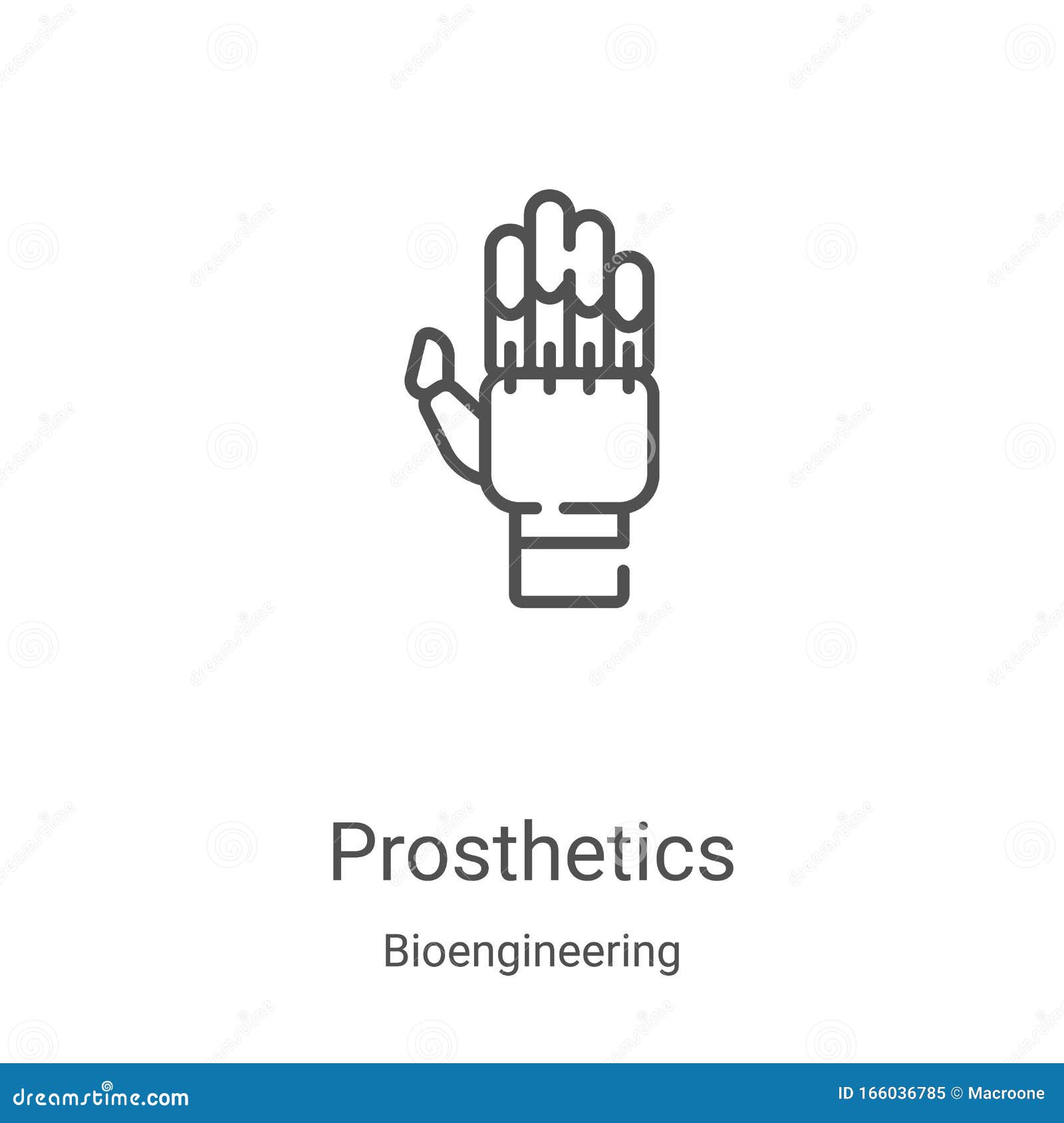 Prosthetics Icon Vector from Bioengineering Collection. Thin Line ...