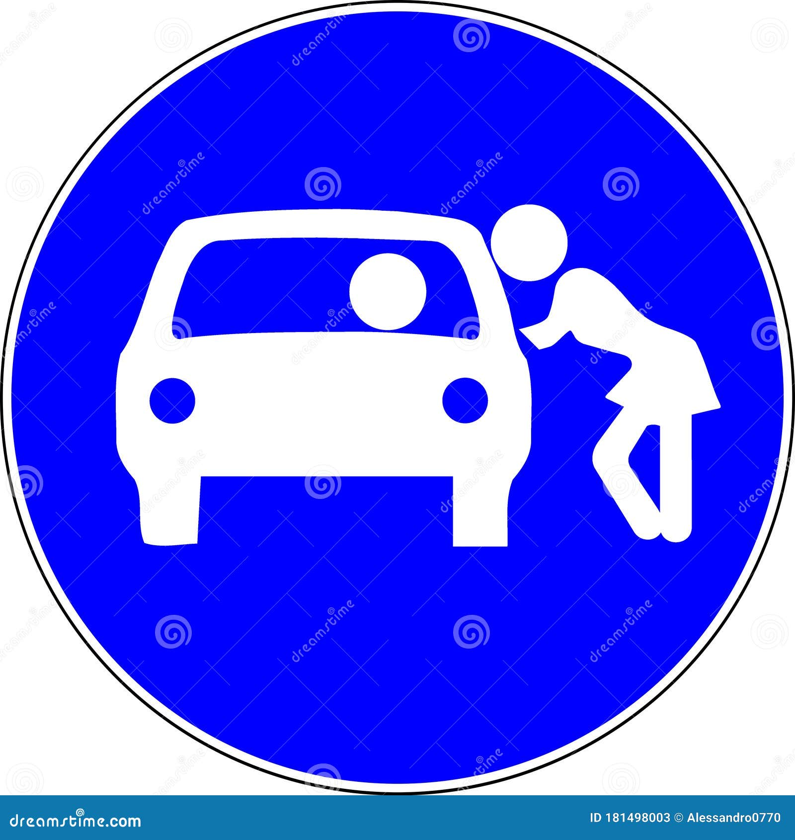 Prostitution Allowed Blue Sign Stock Illustration - Illustration of ...