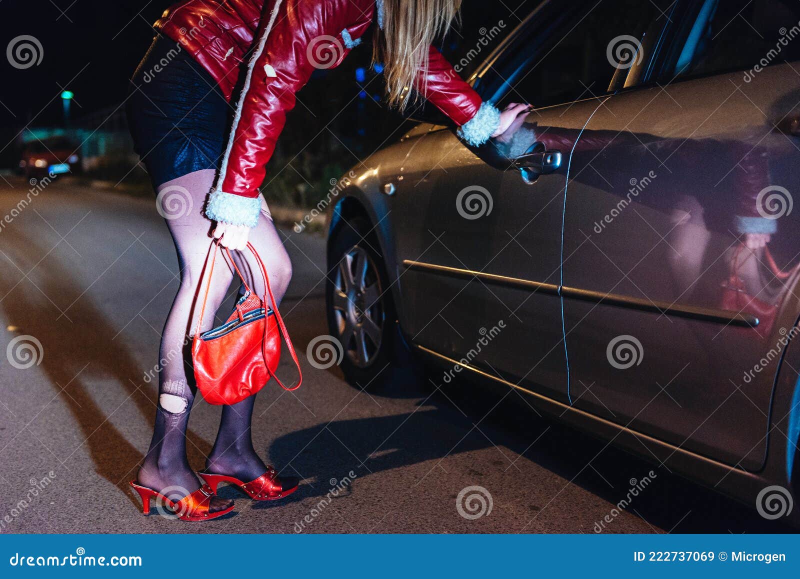 Roadside prostitution stock image. Image of attractive - 222737069