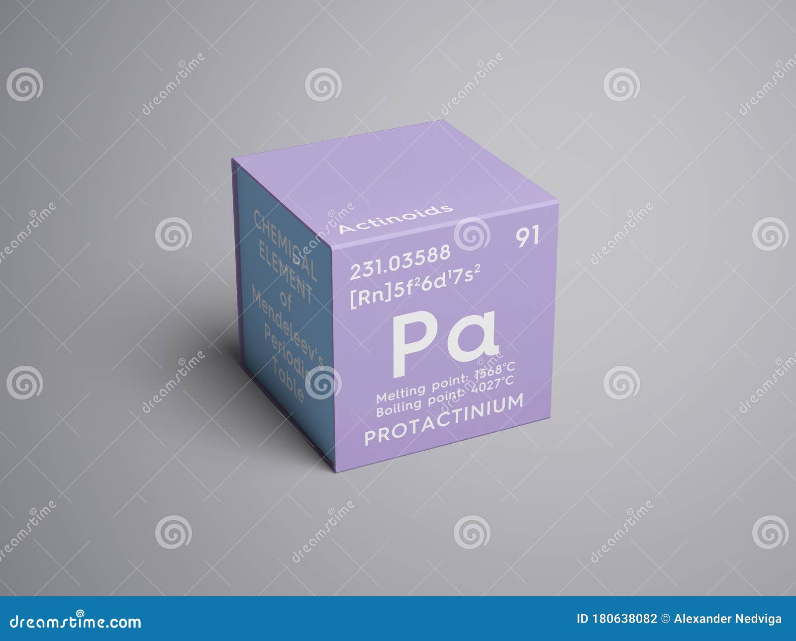 Protactinium. Actinoids. Chemical Element of Mendeleev S Periodic Table ...