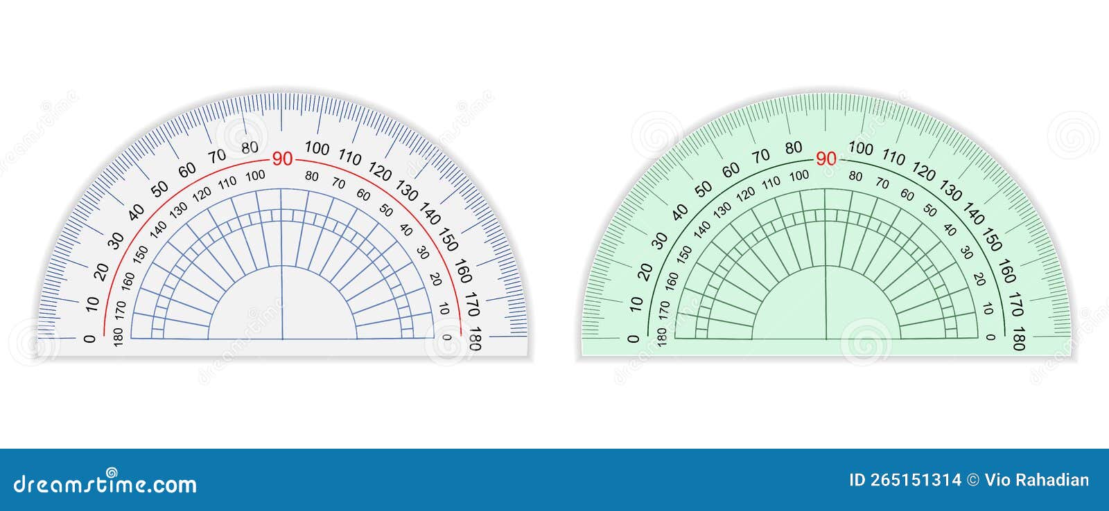 Protactor Angles Ruler Measuring Tools Stock Illustration ...