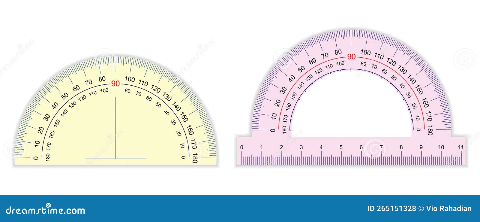 Protactor Angles Ruler Measuring Tools Stock Illustration ...