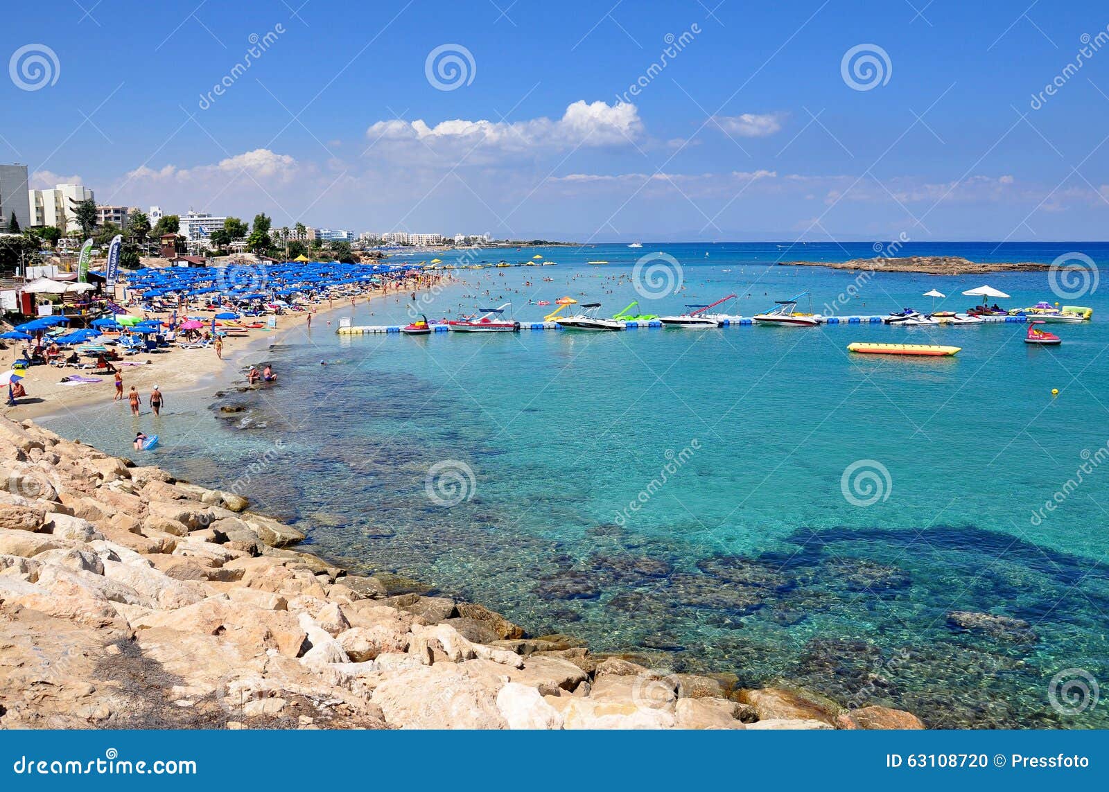 Protaras, Cyprus editorial image. Image of beauty, exotic - 63108720