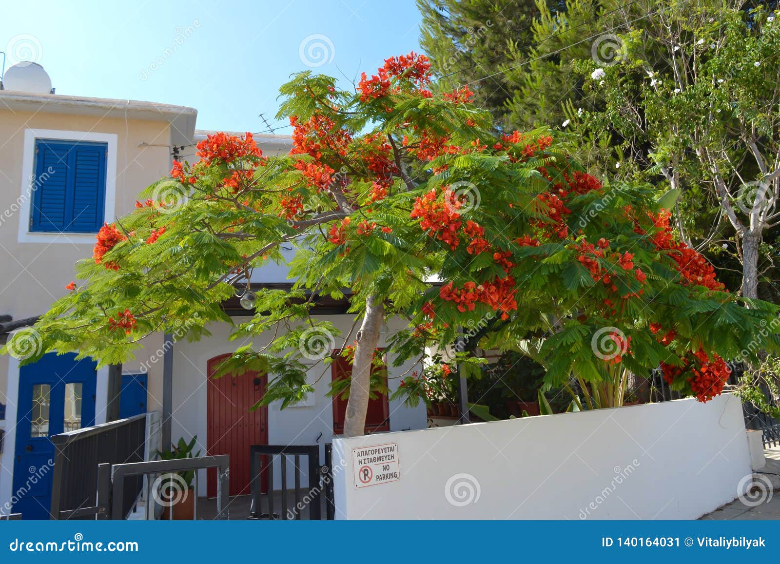 Traditional Cottage in Protaras, Cyprus on June 16, 2018. Editorial ...