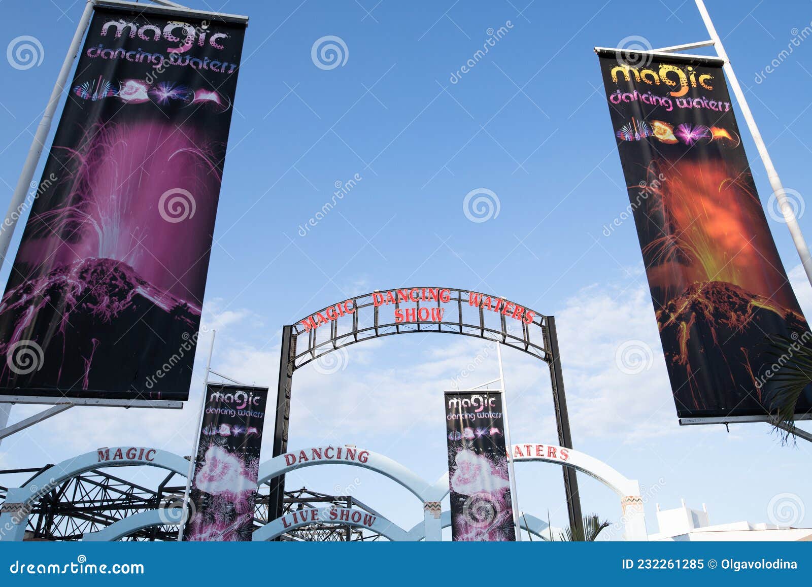 Protaras, Cyprus - Oct 6. 2019. Magic Dancing Waters Show Editorial ...