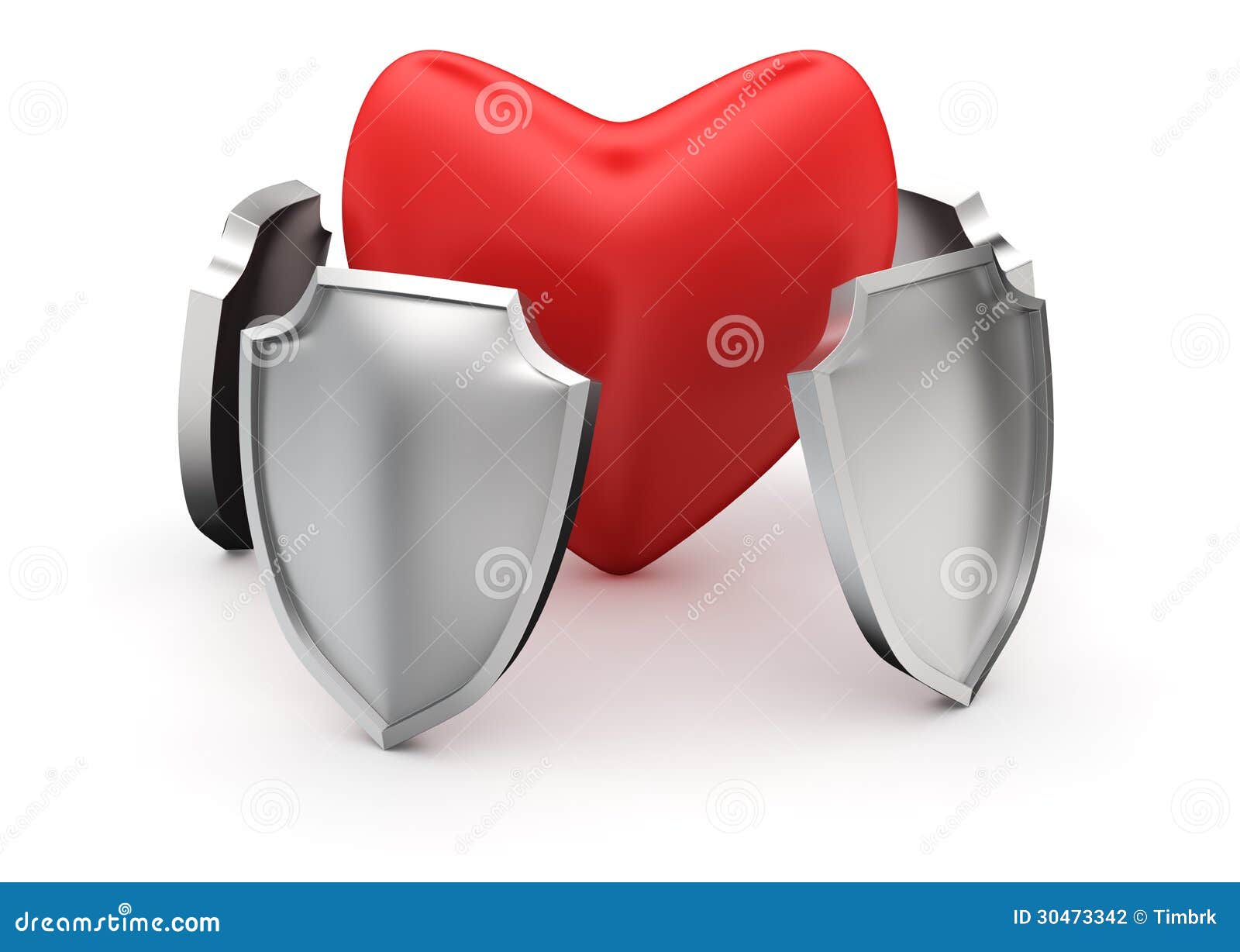 Protección del corazón stock de ilustración. Ilustración de seguro ...