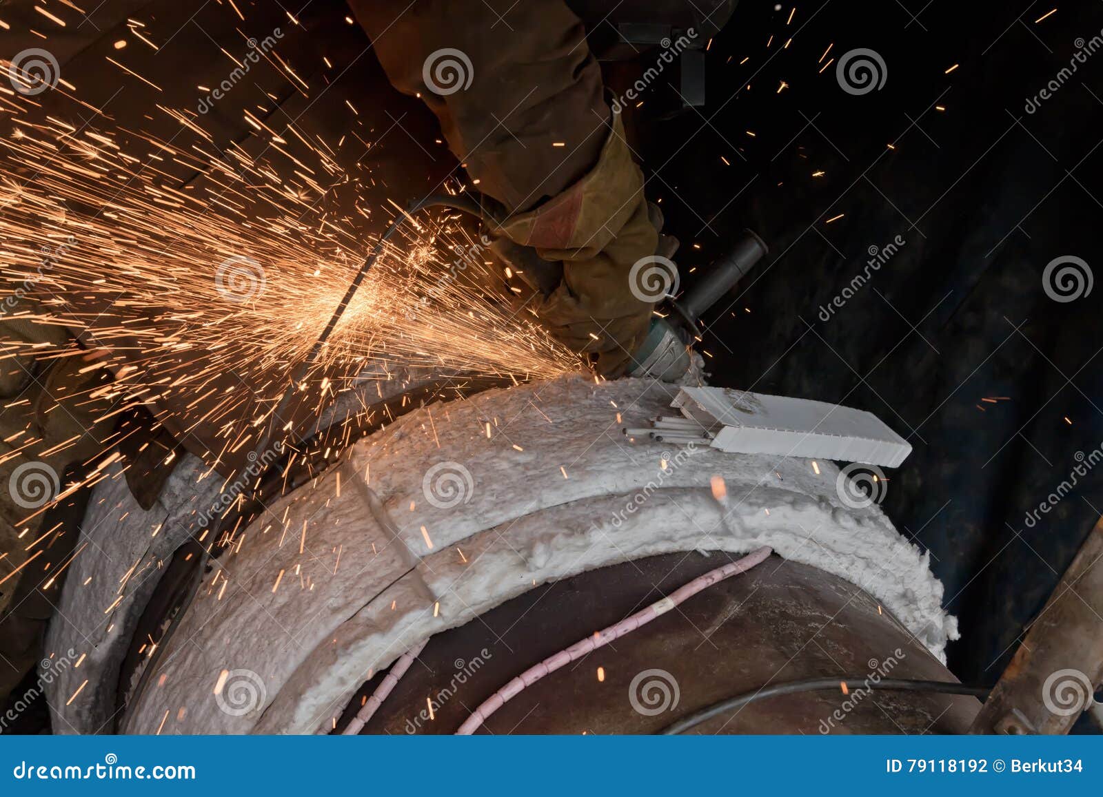 Protecive Root of the Weld the Cutting Machine Stock Photo - Image of ...