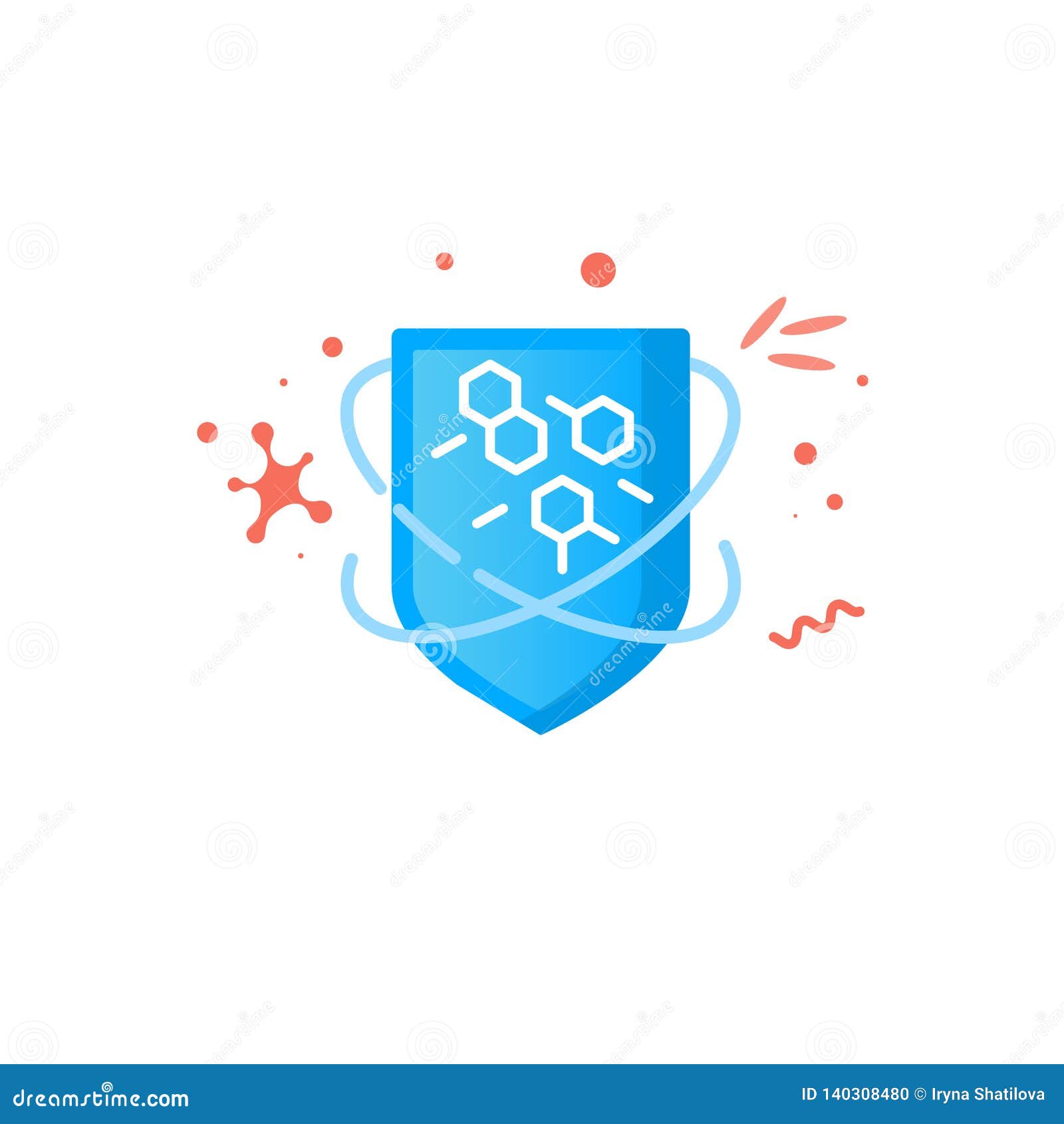 Protect the Body from Germs. Health Security. Stock Vector ...