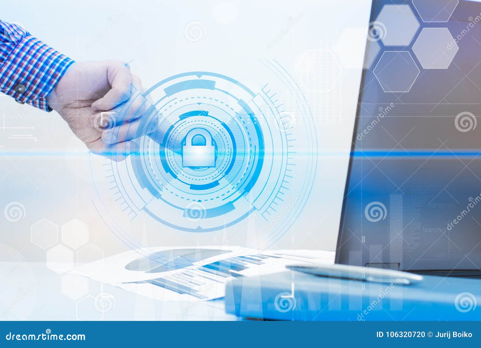 Protect Cloud Information Data Concept. Security and Safety of Cloud ...