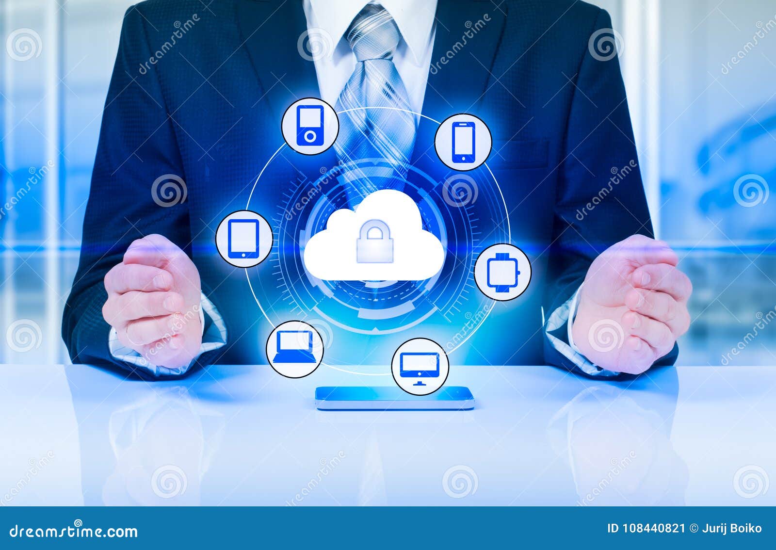 Protect Cloud Information Data Concept. Security and Safety of Cloud ...