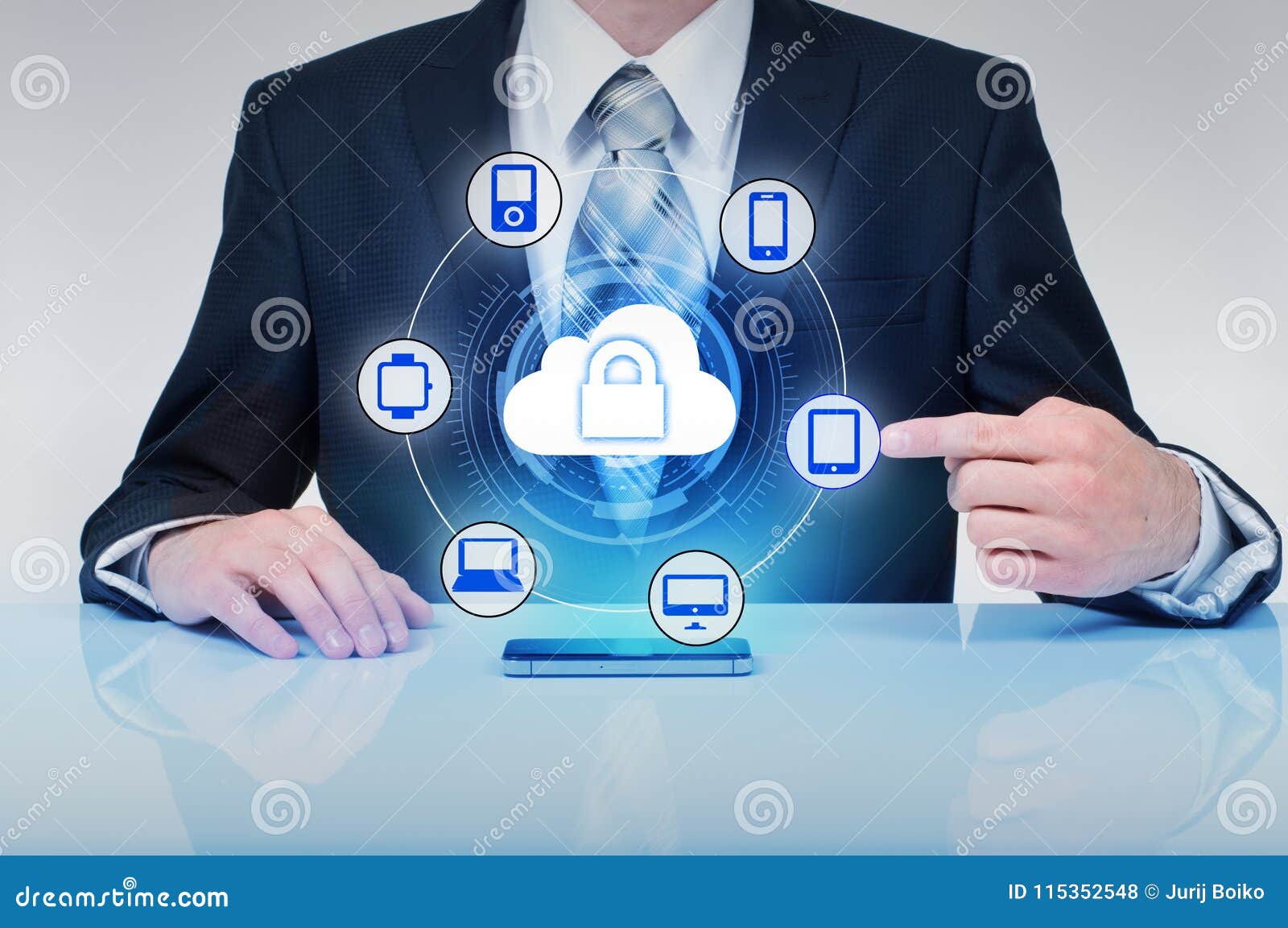 Protect Cloud Information Data Concept. Security and Safety of Cloud ...