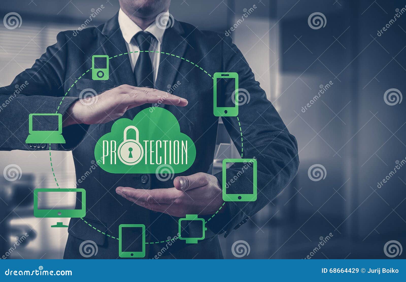 Protect Cloud Information Data Concept. Security and Safety of Cloud Data Stock Image - Image of ...