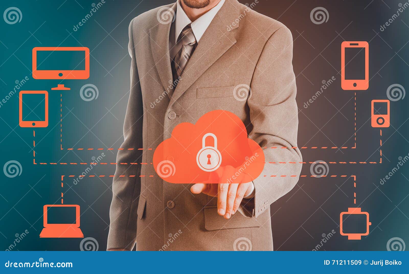 Protect Cloud Information Data Concept. Security and Safety of Cloud ...