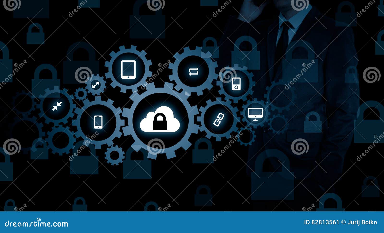 Protect Cloud Information Data Concept. Security and Safety of Cloud ...