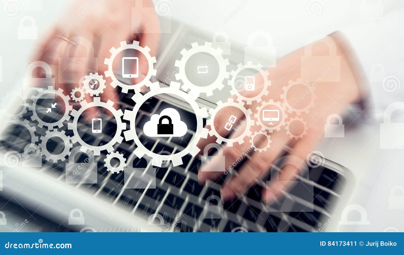 Protect Cloud Information Data Concept. Security and Safety of Cloud ...