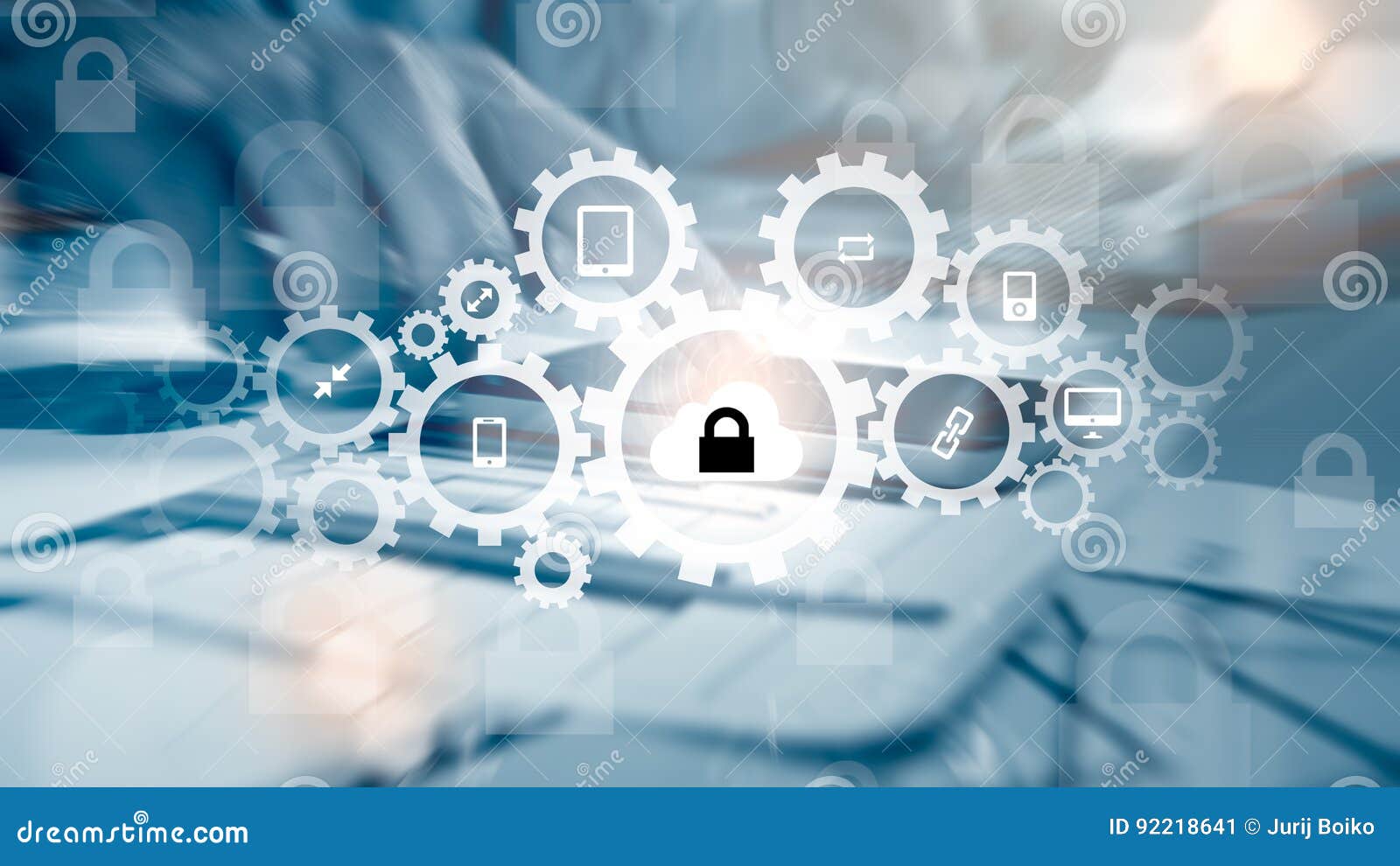 Protect Cloud Information Data Concept. Security and Safety of Cloud ...