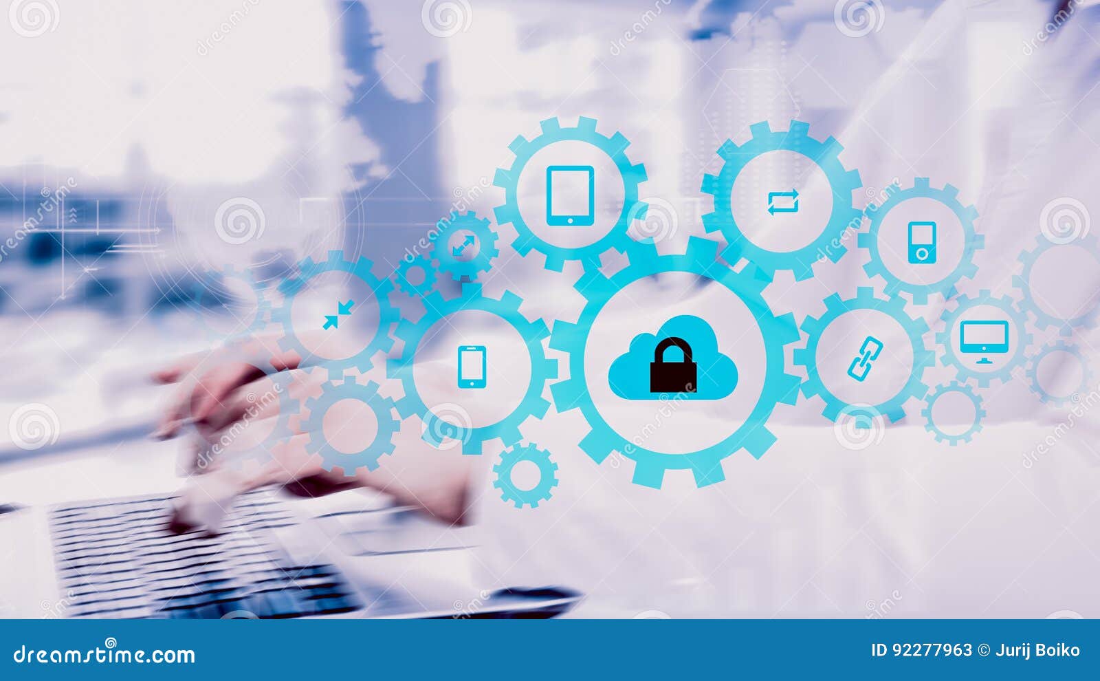 Protect Cloud Information Data Concept. Security and Safety of Cloud ...