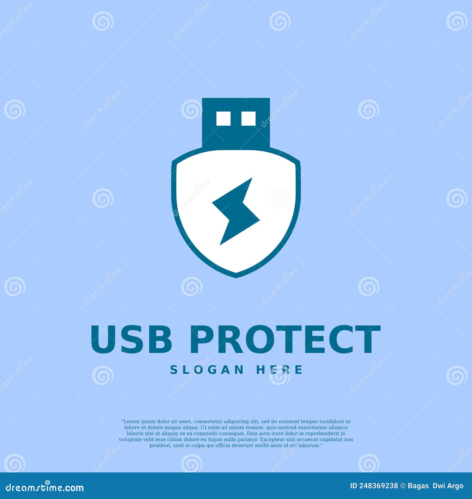 Protect Data Shield Logo Design Icon Element Stock Vector ...