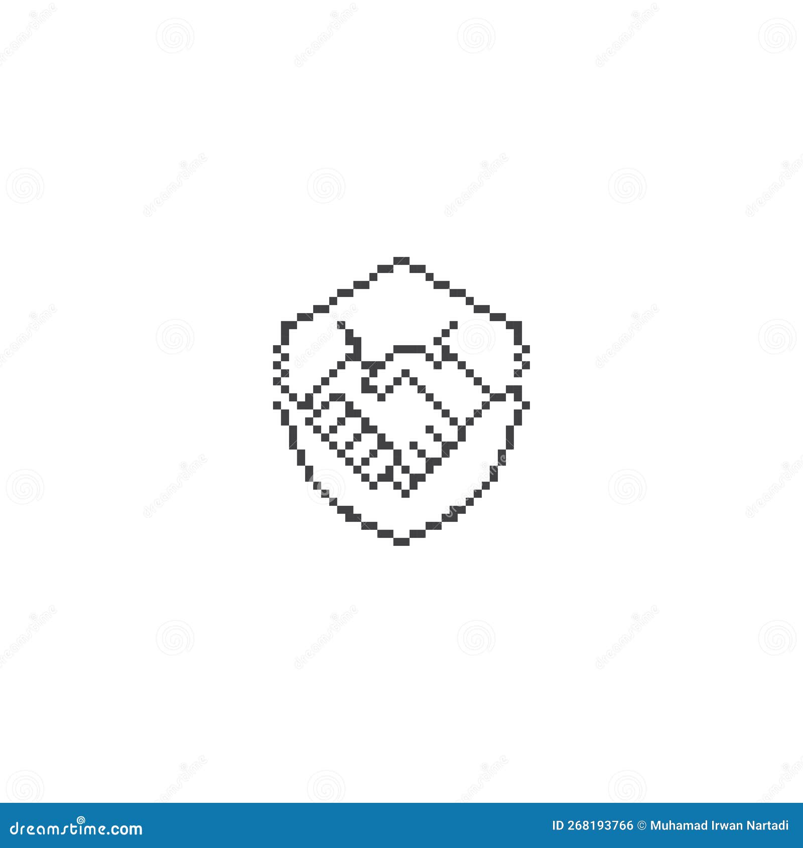 Handshake And Shield Outline Logo - Shake Hands And Protection Symbol ...