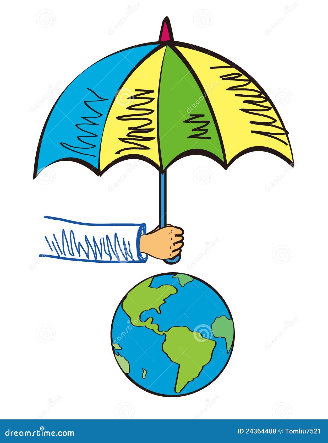 Protect the Earth stock vector. Illustration of care - 24364408