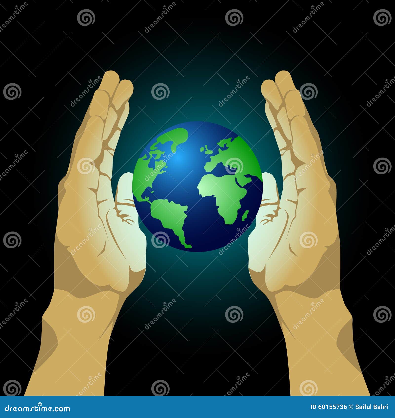 Protect the earth together stock vector. Illustration of future - 60155736