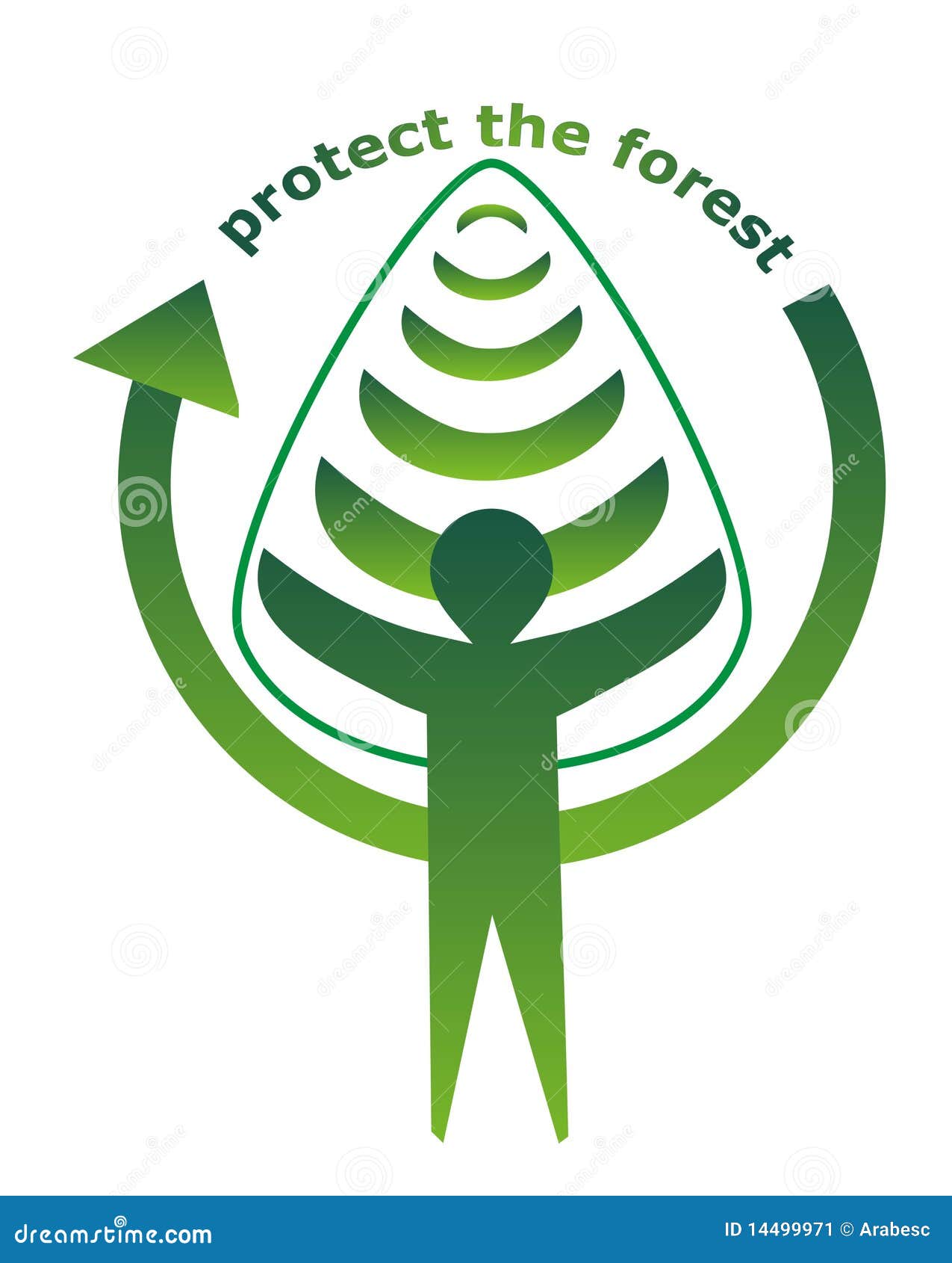 Protect the forest stock vector. Illustration of clipart - 14499971