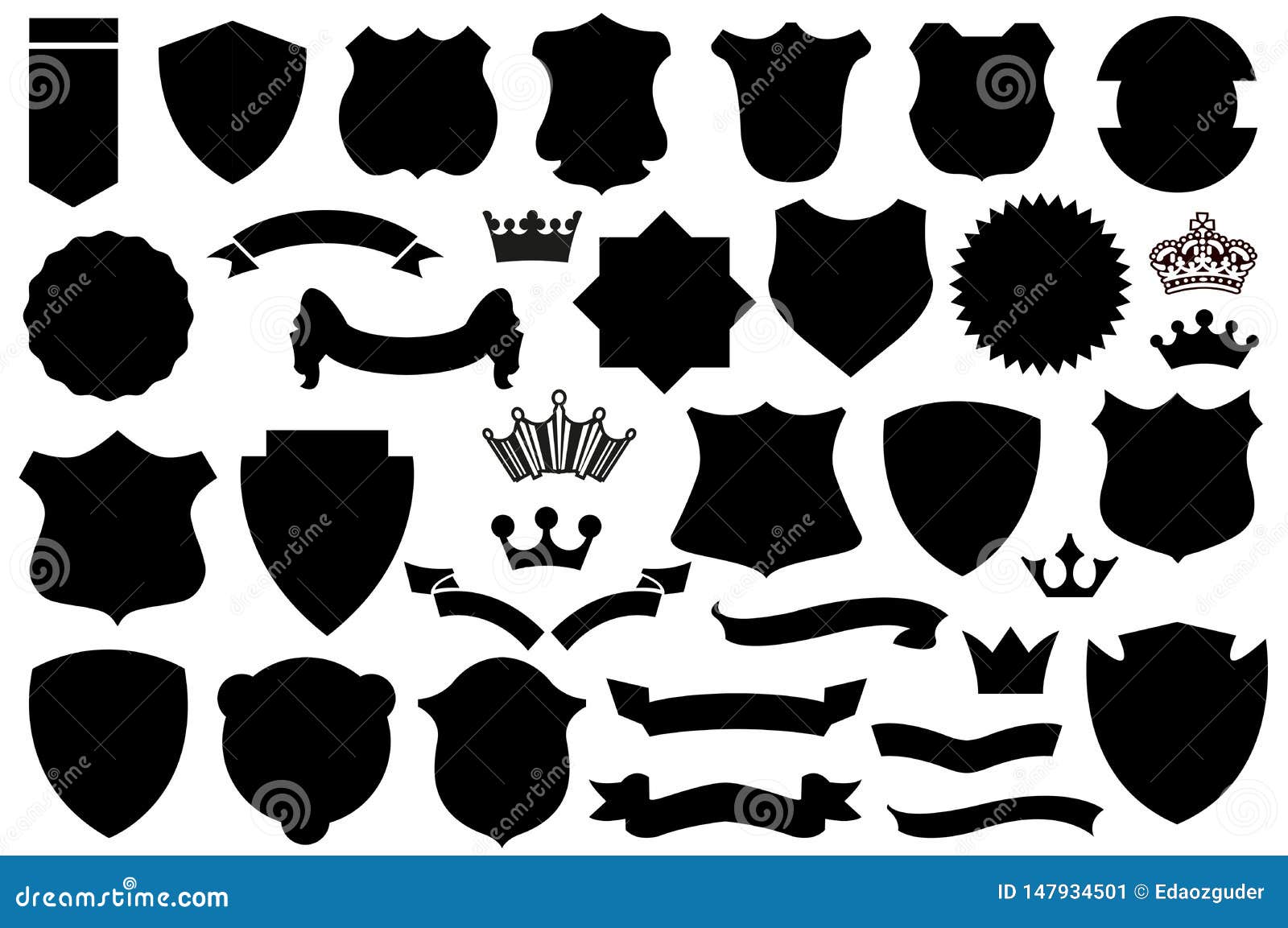 Black Shield Outline