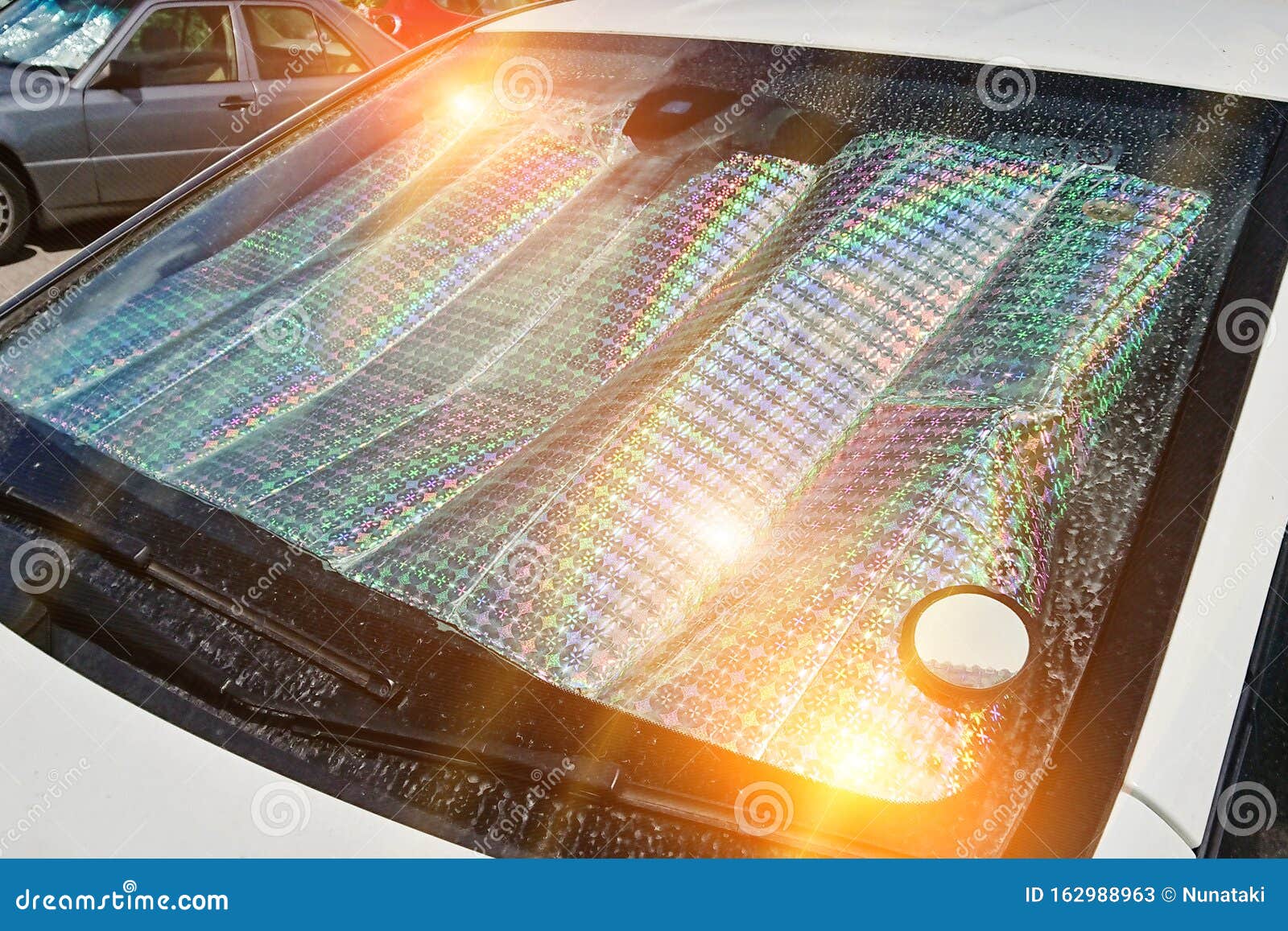 Protect Heated by the Sun`s Rays Inside the Car Stock Image - Image of ...
