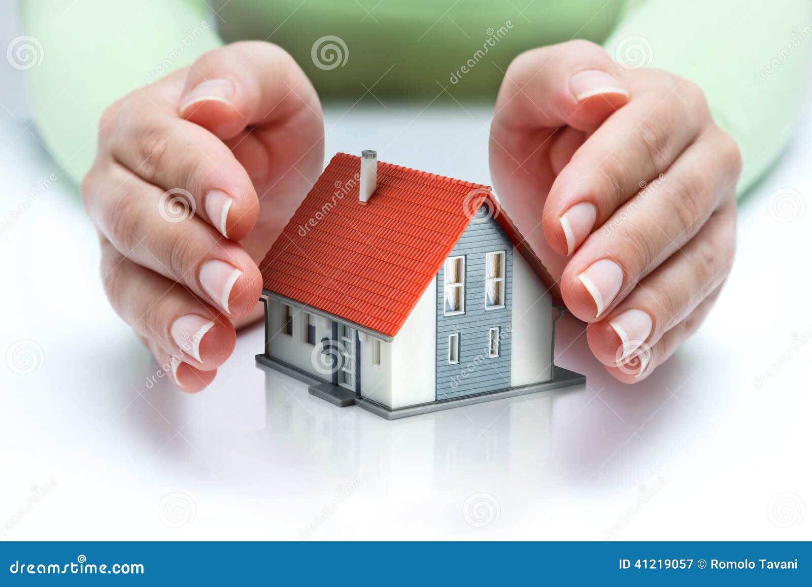 Protect and Insurance Real Estate Concept Stock Image - Image of ...