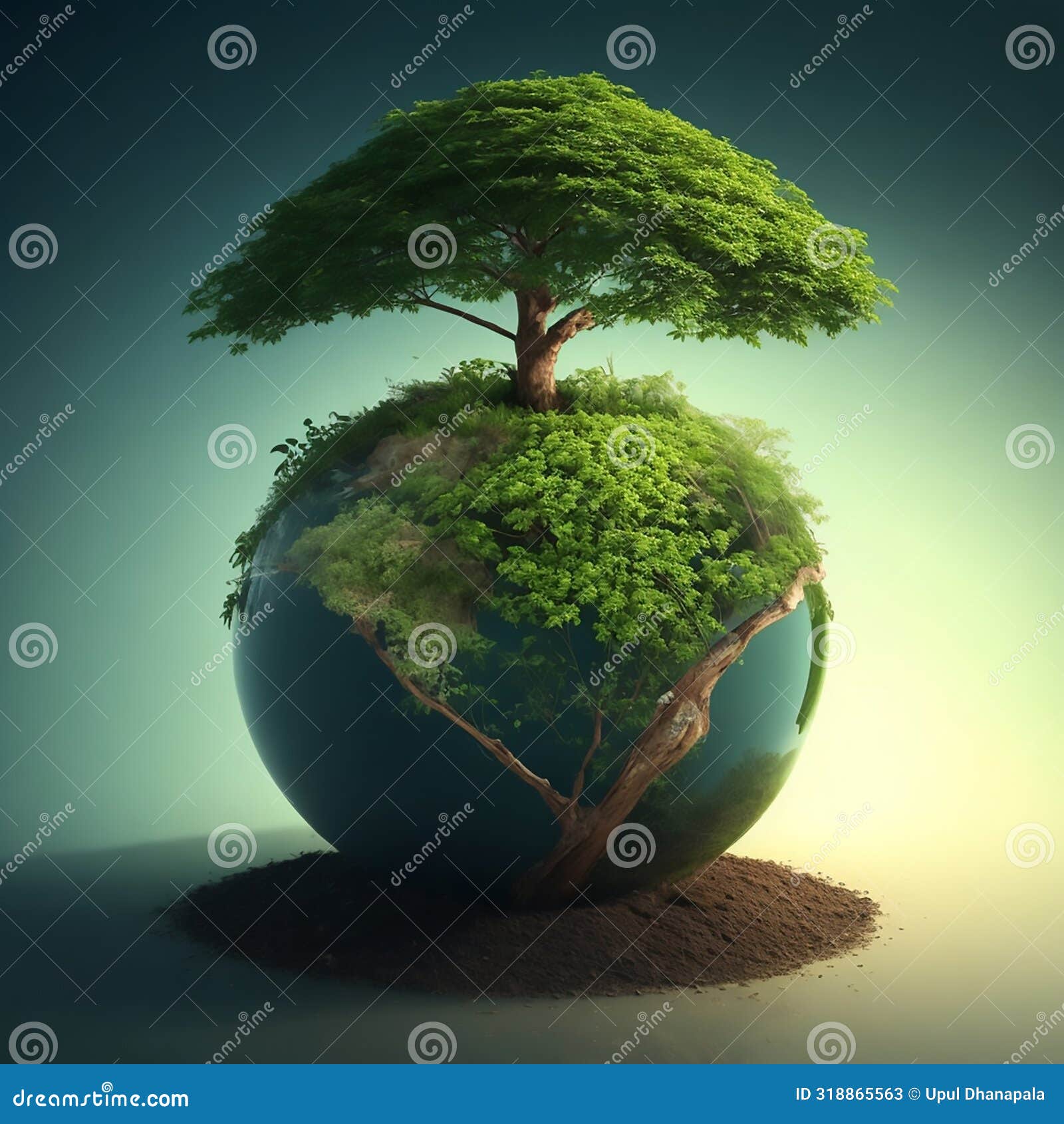 Protect our environment stock illustration. Illustration of glowing ...