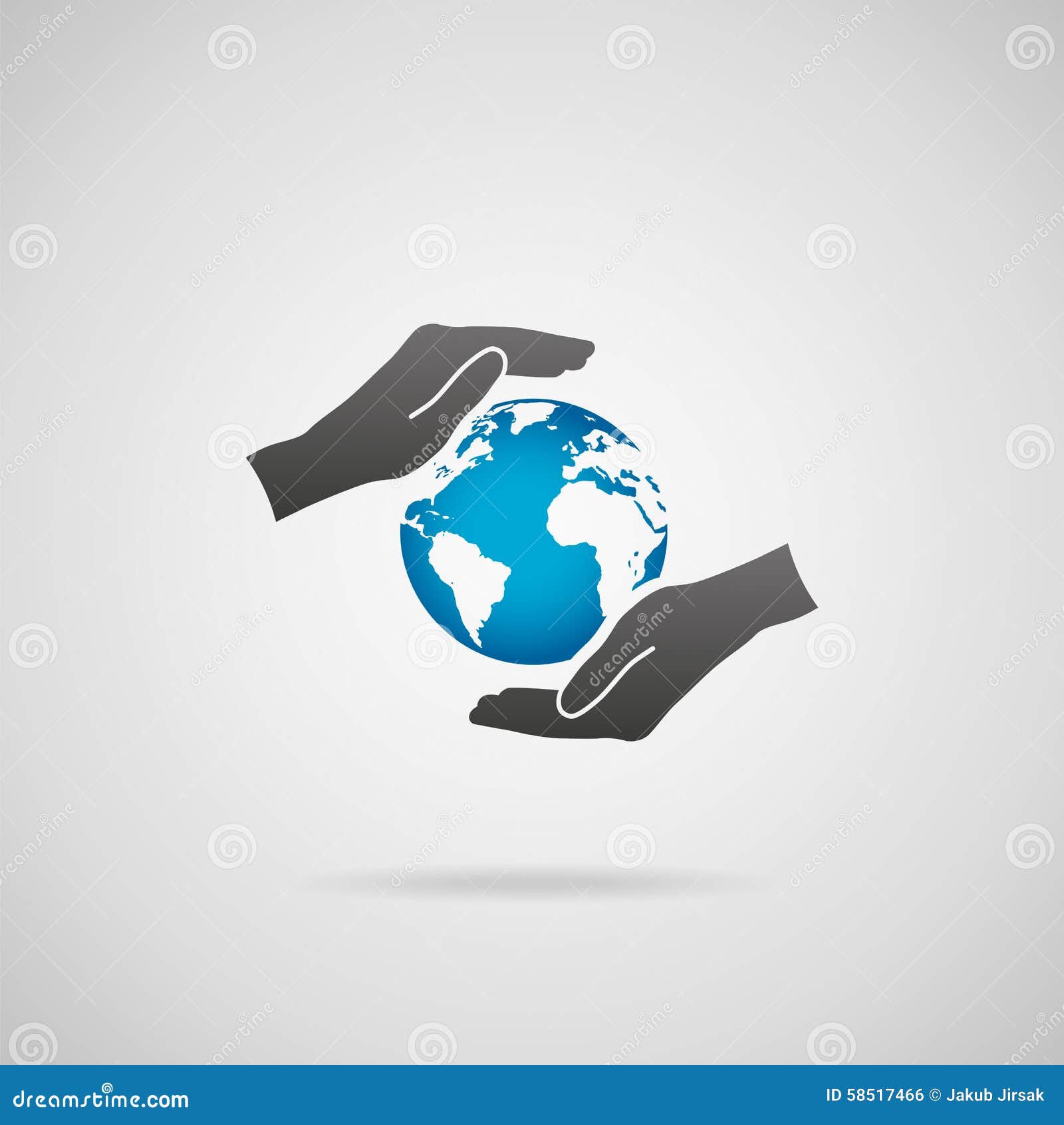 Protect planet Earth stock vector. Illustration of protection - 58517466
