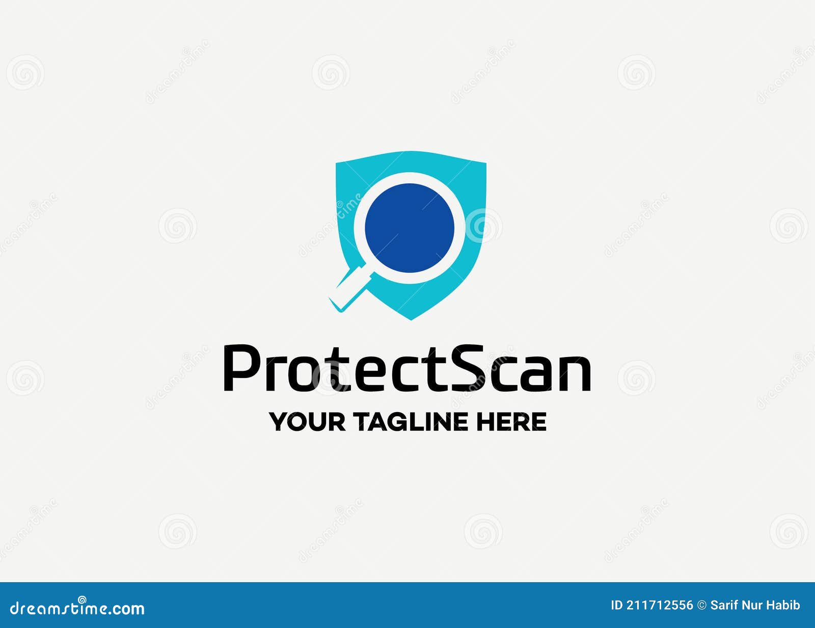 Protect Scan Logo Design Template Stock Vector - Illustration of human ...