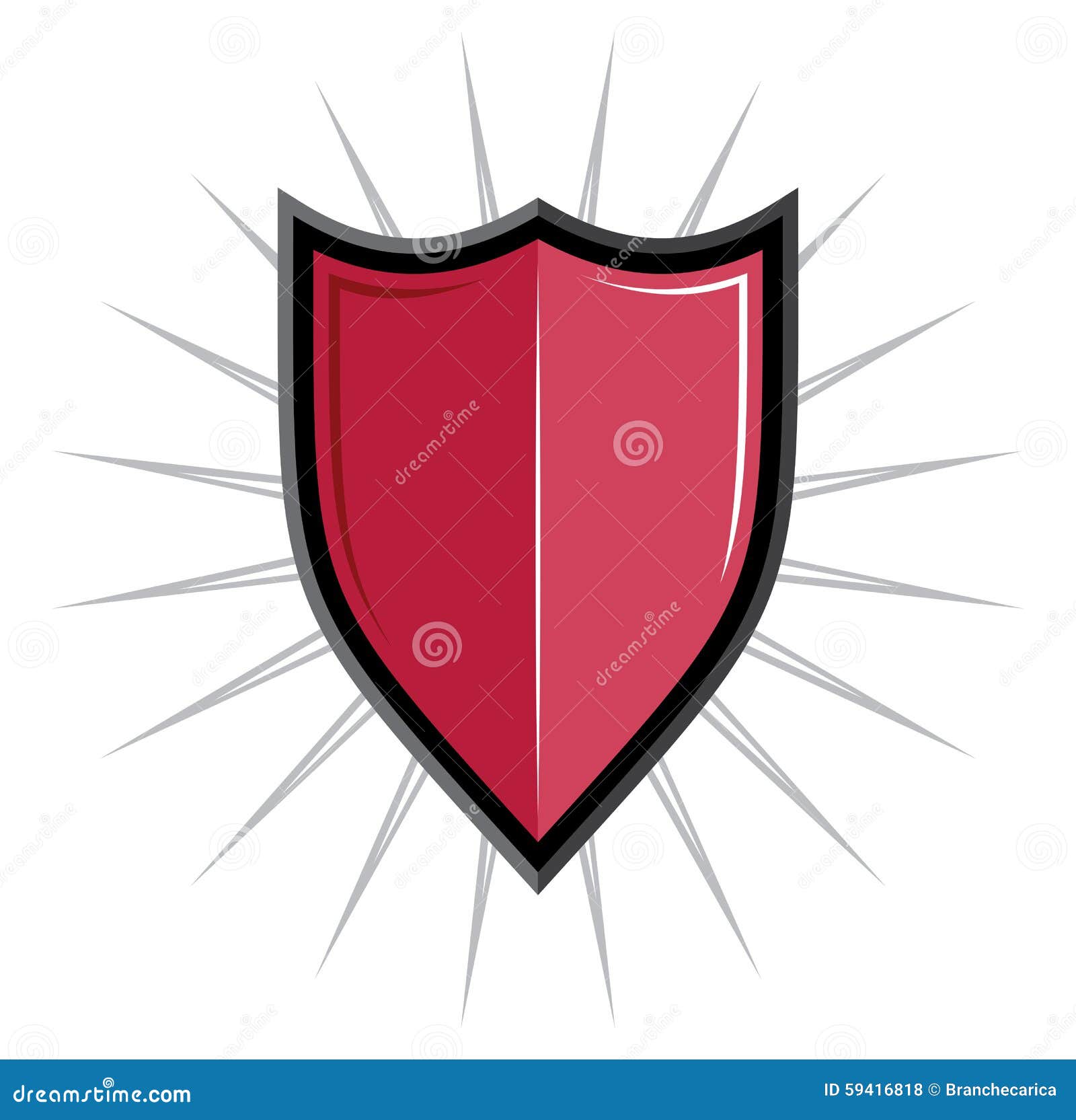 Protect shield stock vector. Illustration of design, shape - 59416818