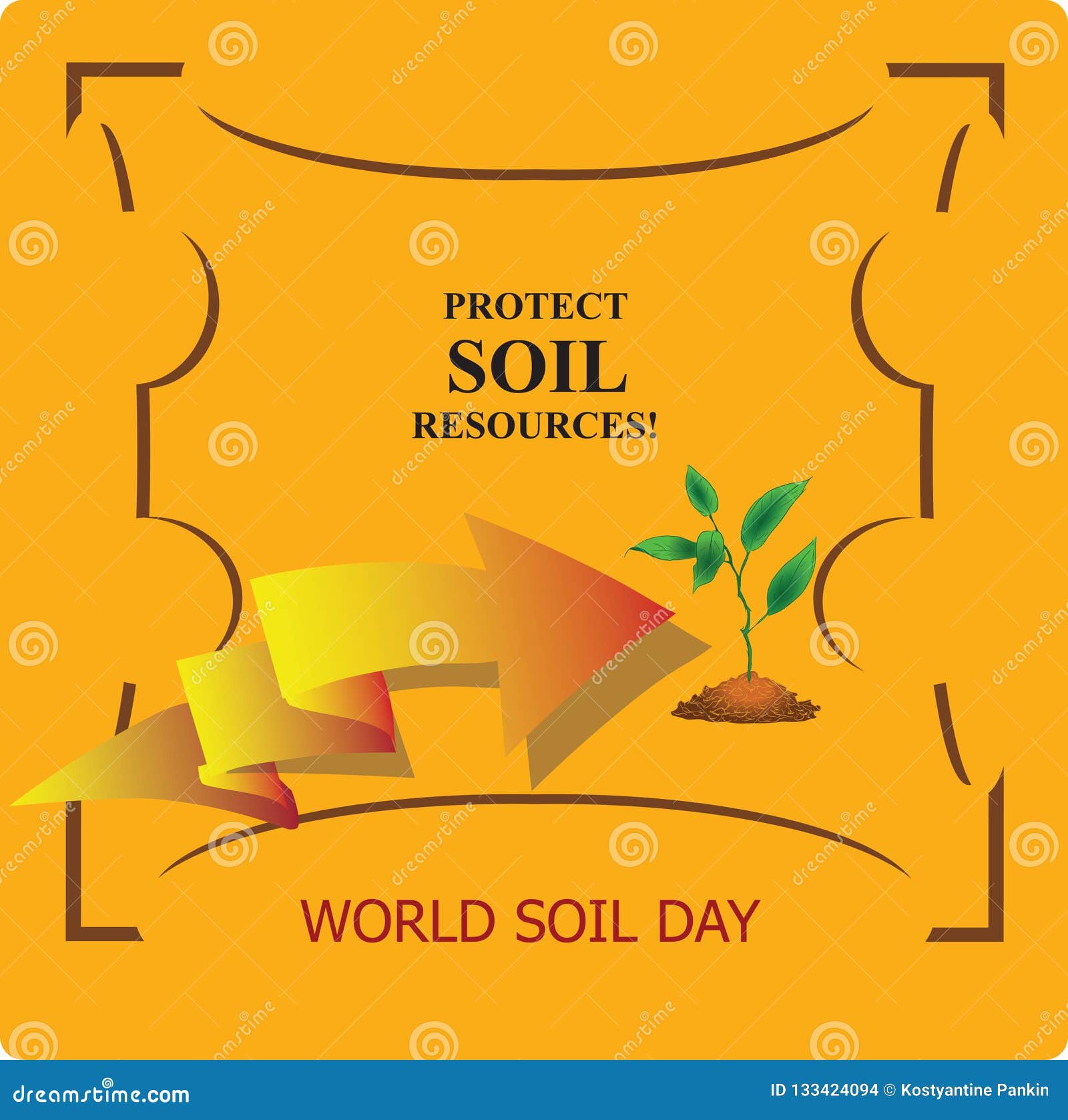 Protect soil resources stock vector. Illustration of preparation ...