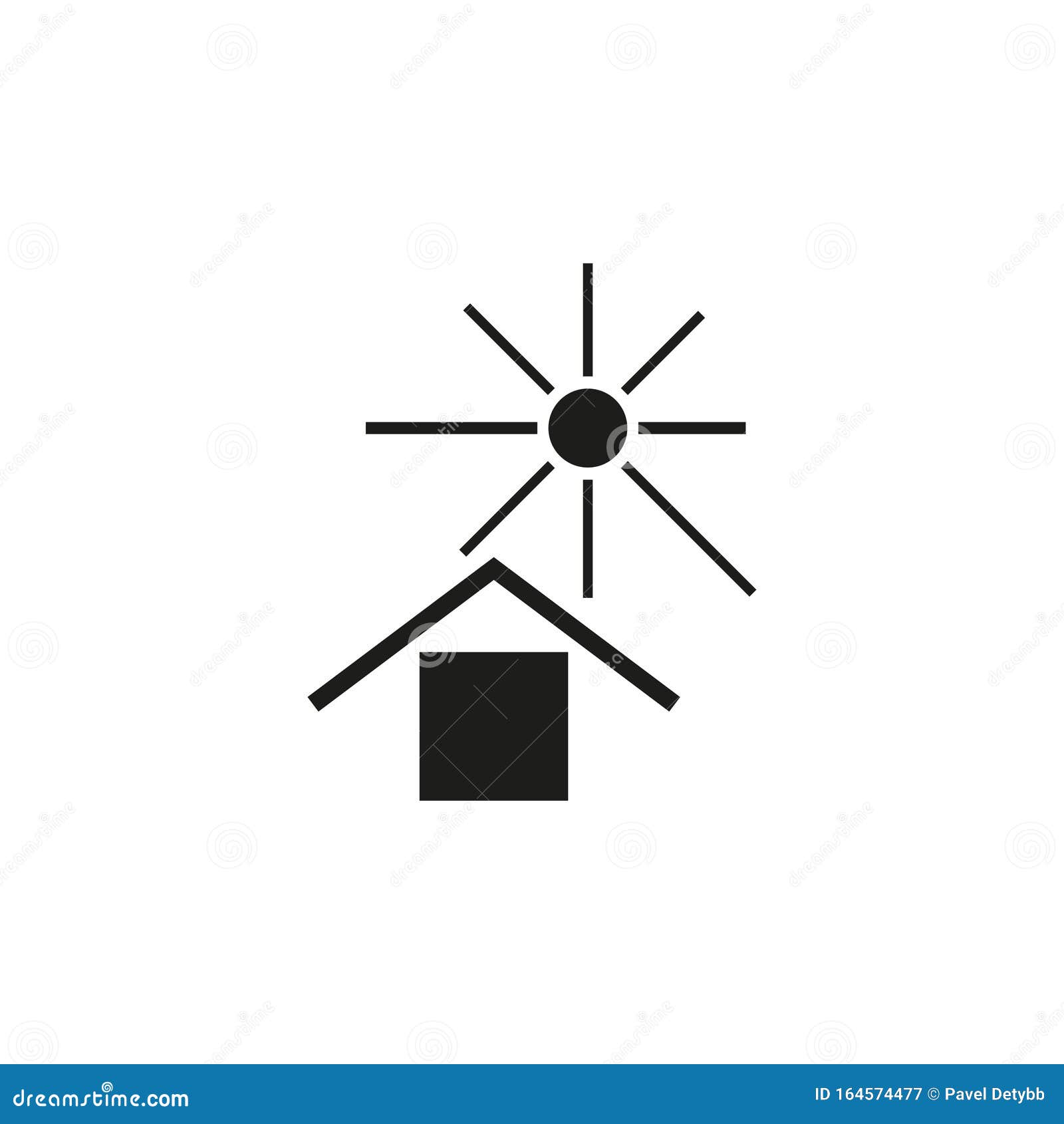 Protect from Sunlight Sign. Vector Illustration, Flat Design. Stock ...