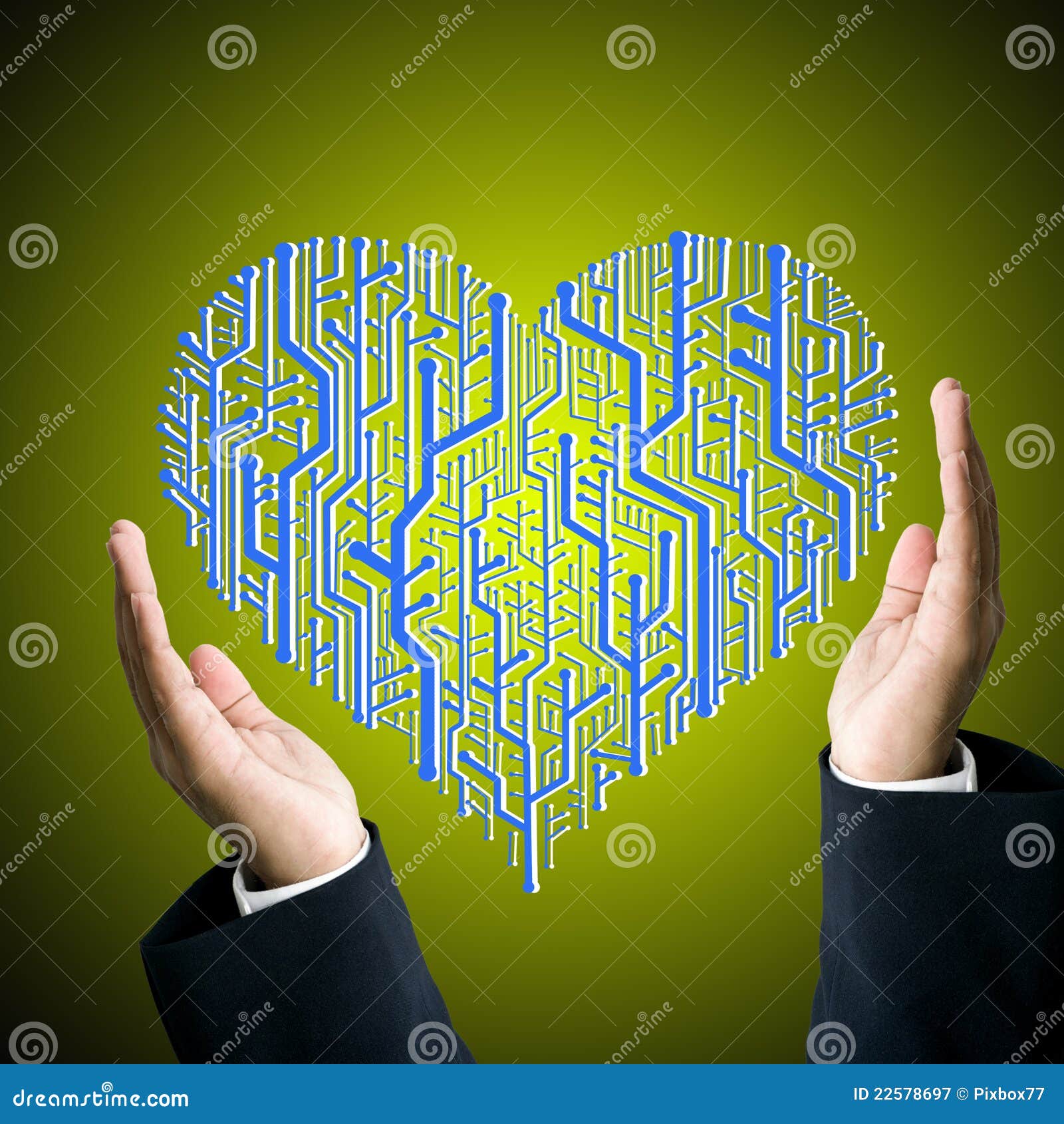 Protect the Technology Business Stock Image - Image of heart, carry ...
