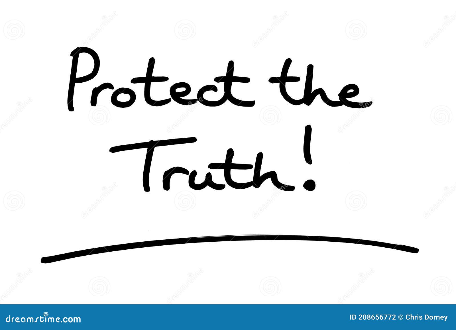 Protect the Truth stock illustration. Illustration of faith - 208656772