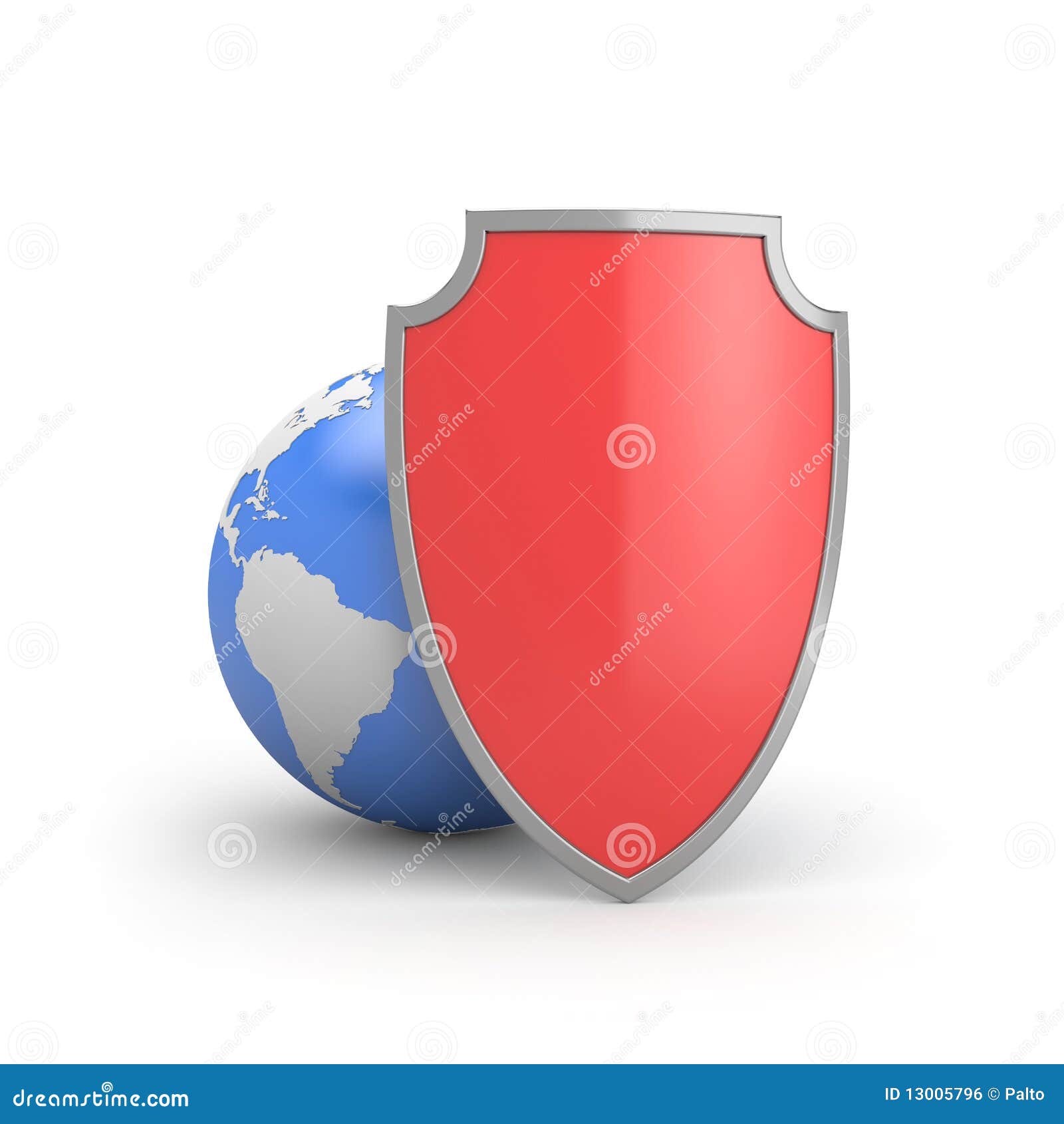 Protect the World or Global Protection Stock Illustration ...