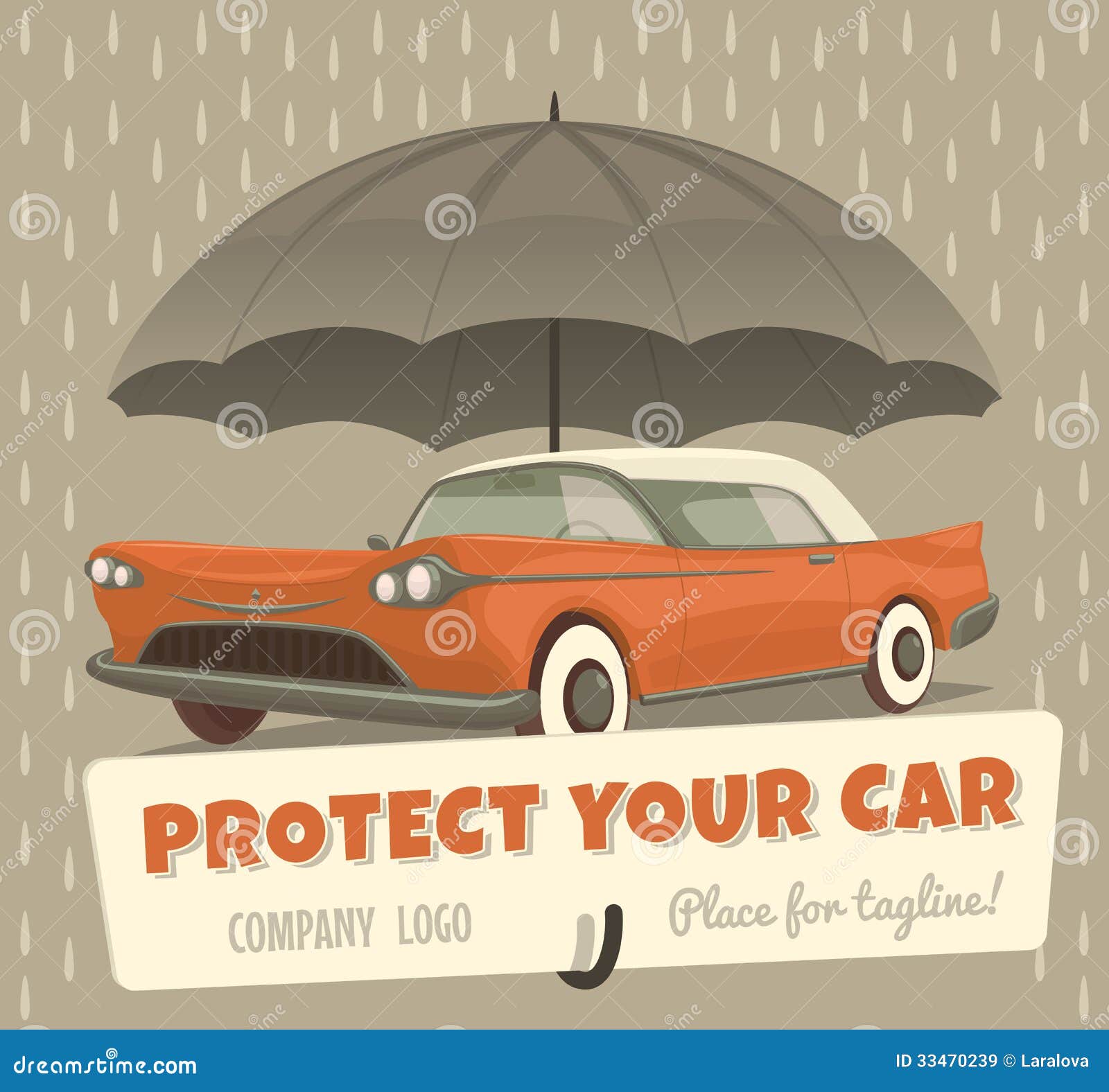 Protect your car stock vector. Illustration of motor - 33470239