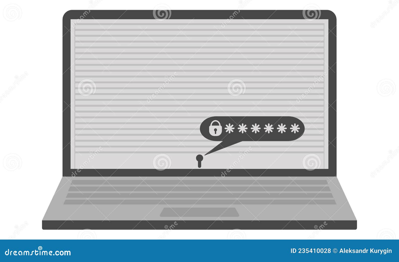 Protect Your Computer with a Password. the Screen is Closed with a ...