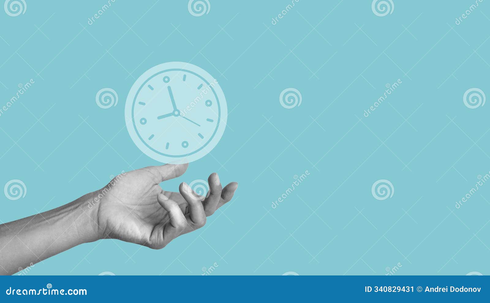 Protect Your Future and Time Management Concept is Shown by Hand with ...