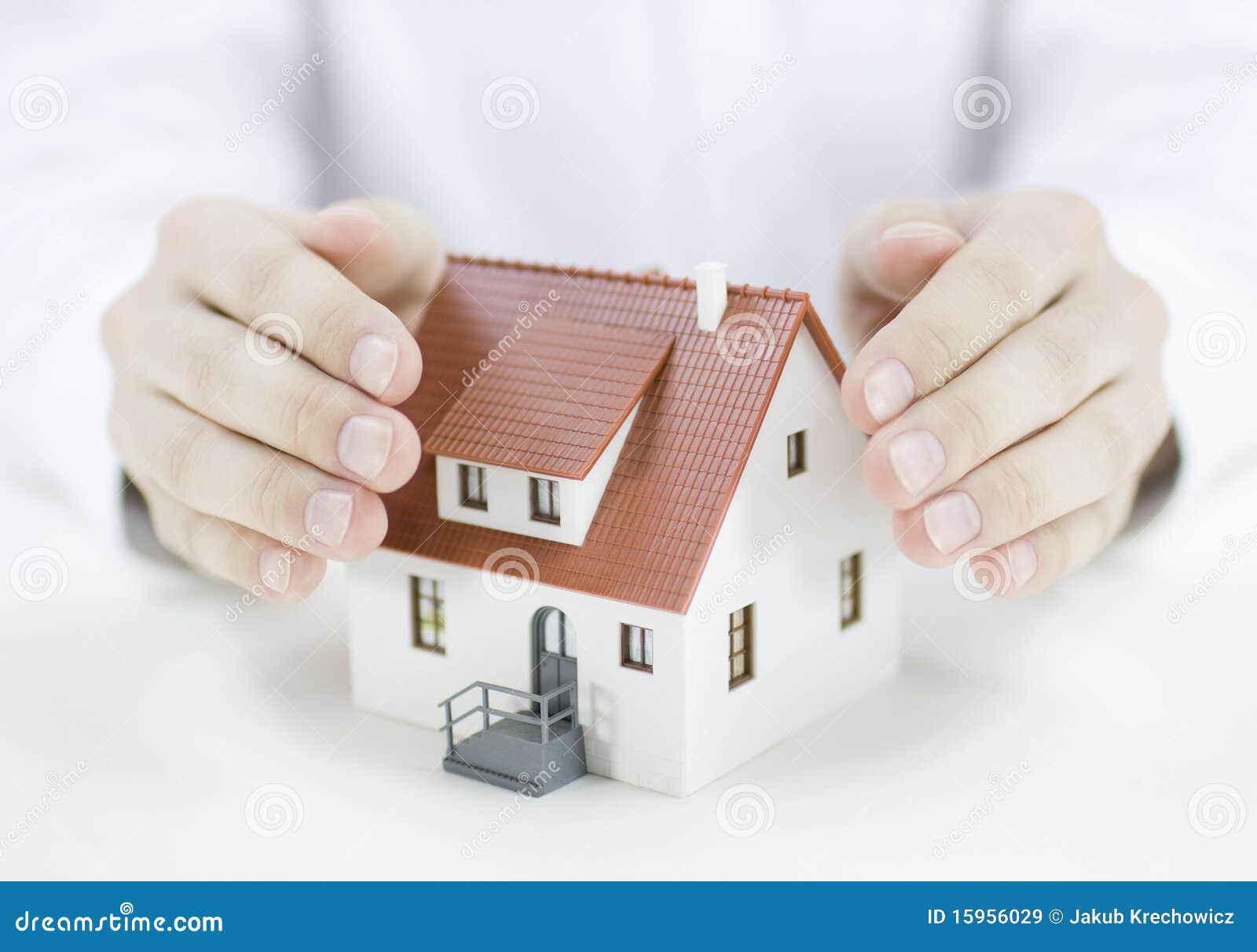 Protect Your House stock image. Image of coverage, hands - 15956029